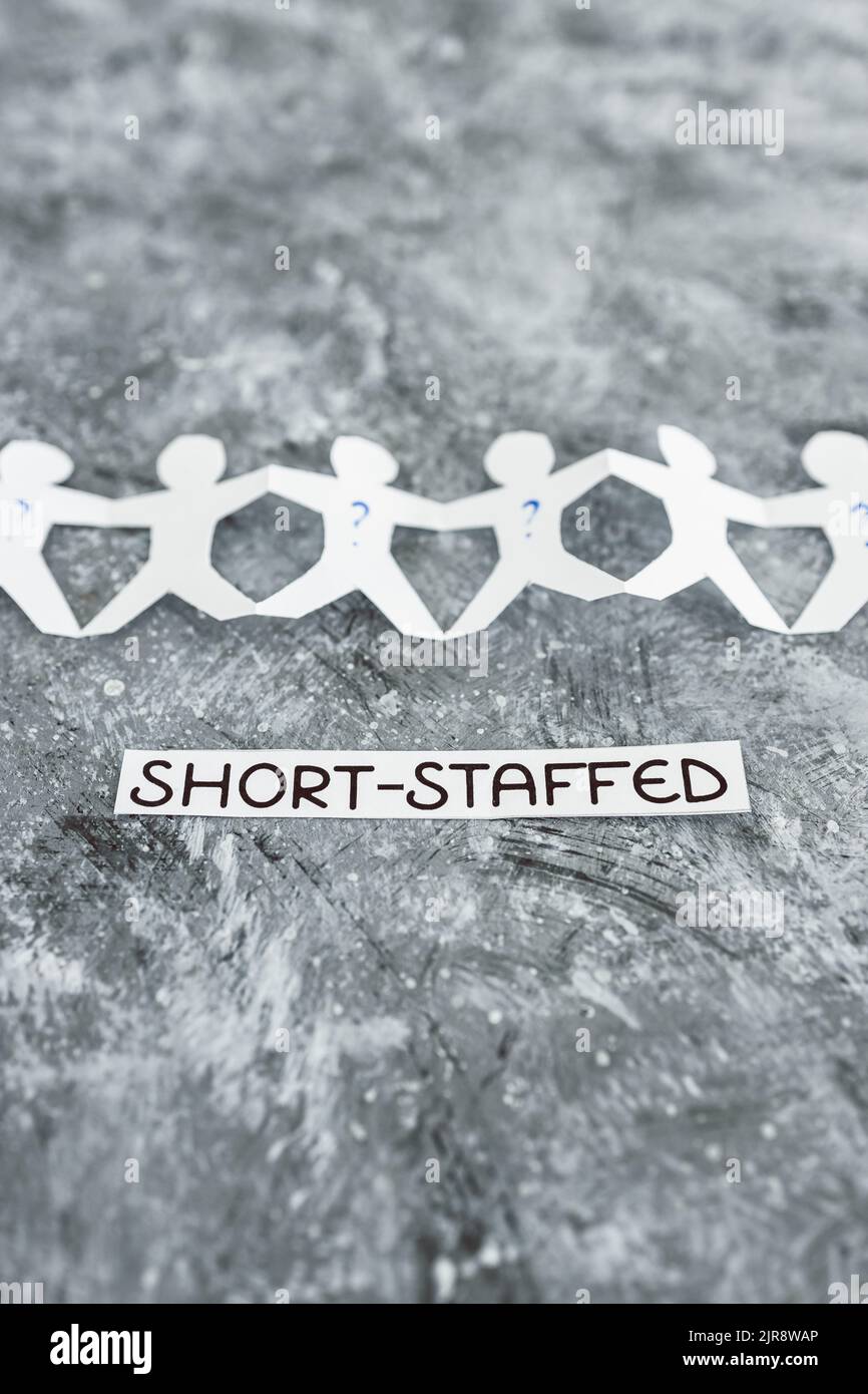 staff shortages and business struggling after the pandemic conceptual ...