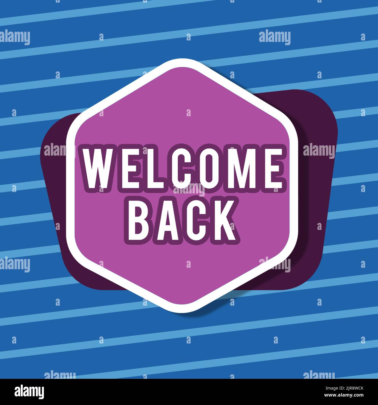 Writing displaying text Welcome Back. Concept meaning Warm Greetings ...