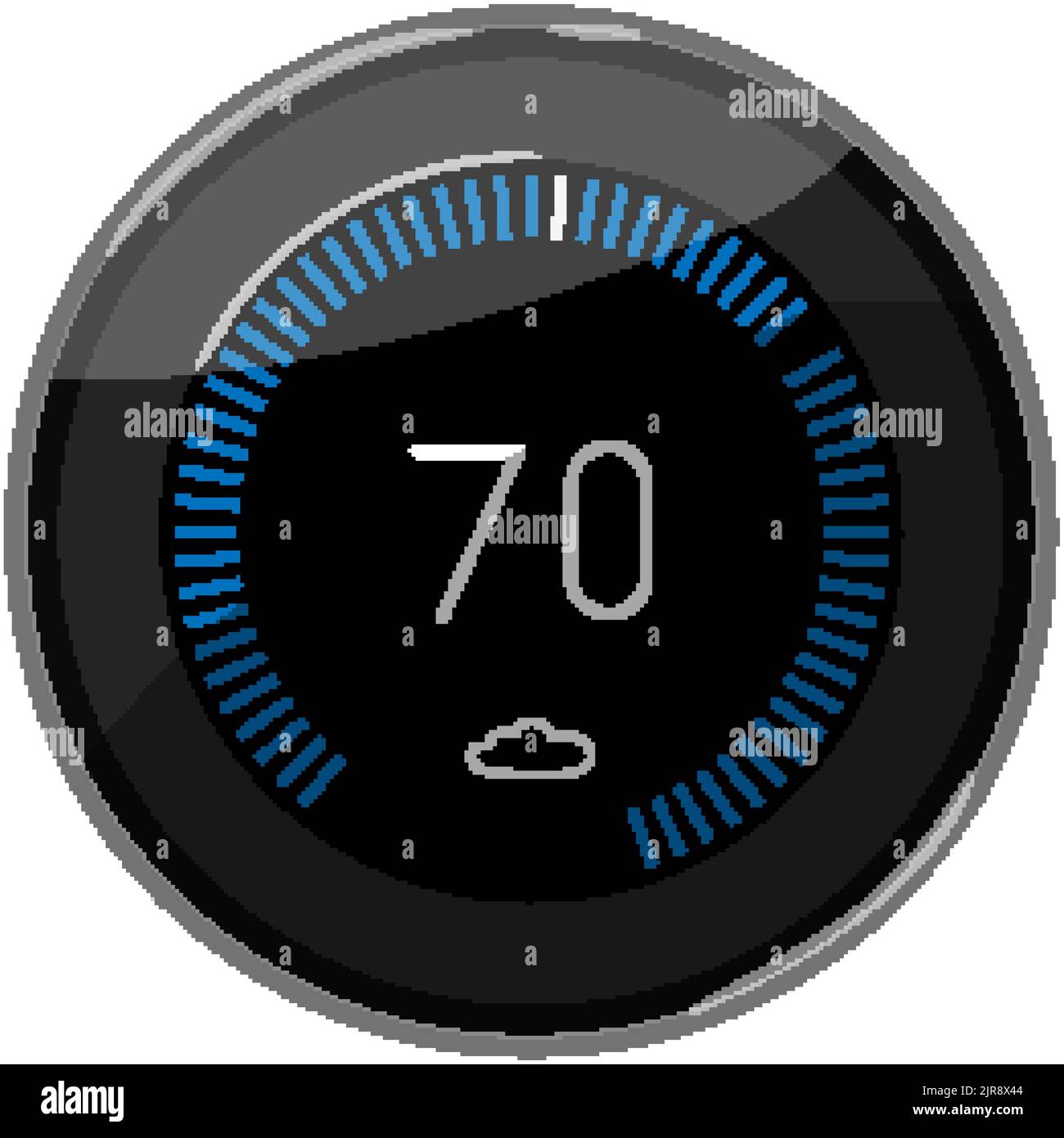 thermometer smart thermostat cartoon vector illustration Stock Vector ...