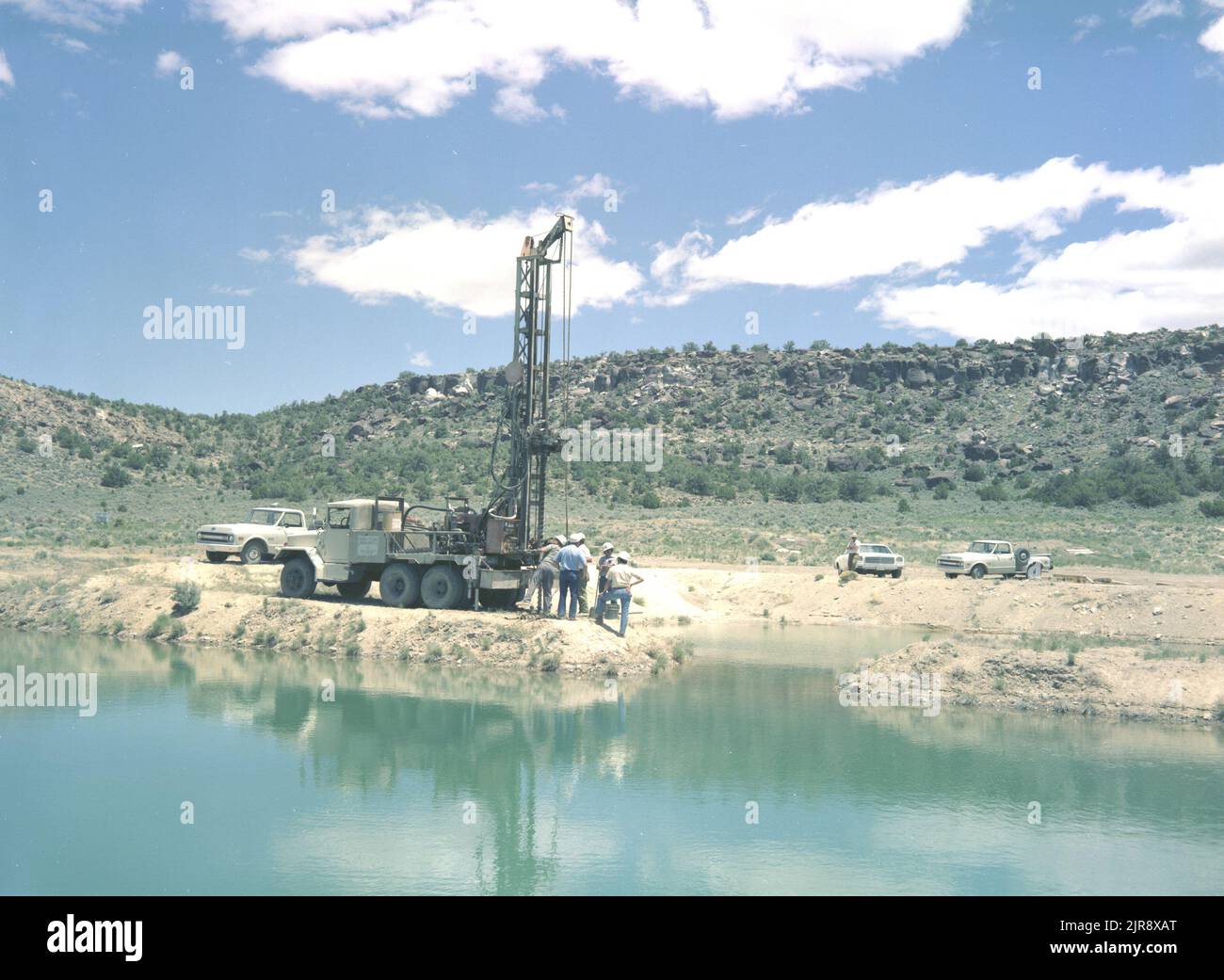 Industrial water drilling trucks hi-res stock photography and images ...
