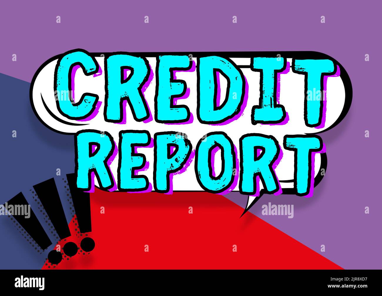 Text caption presenting Credit Report. Conceptual photo Borrowing Rap ...
