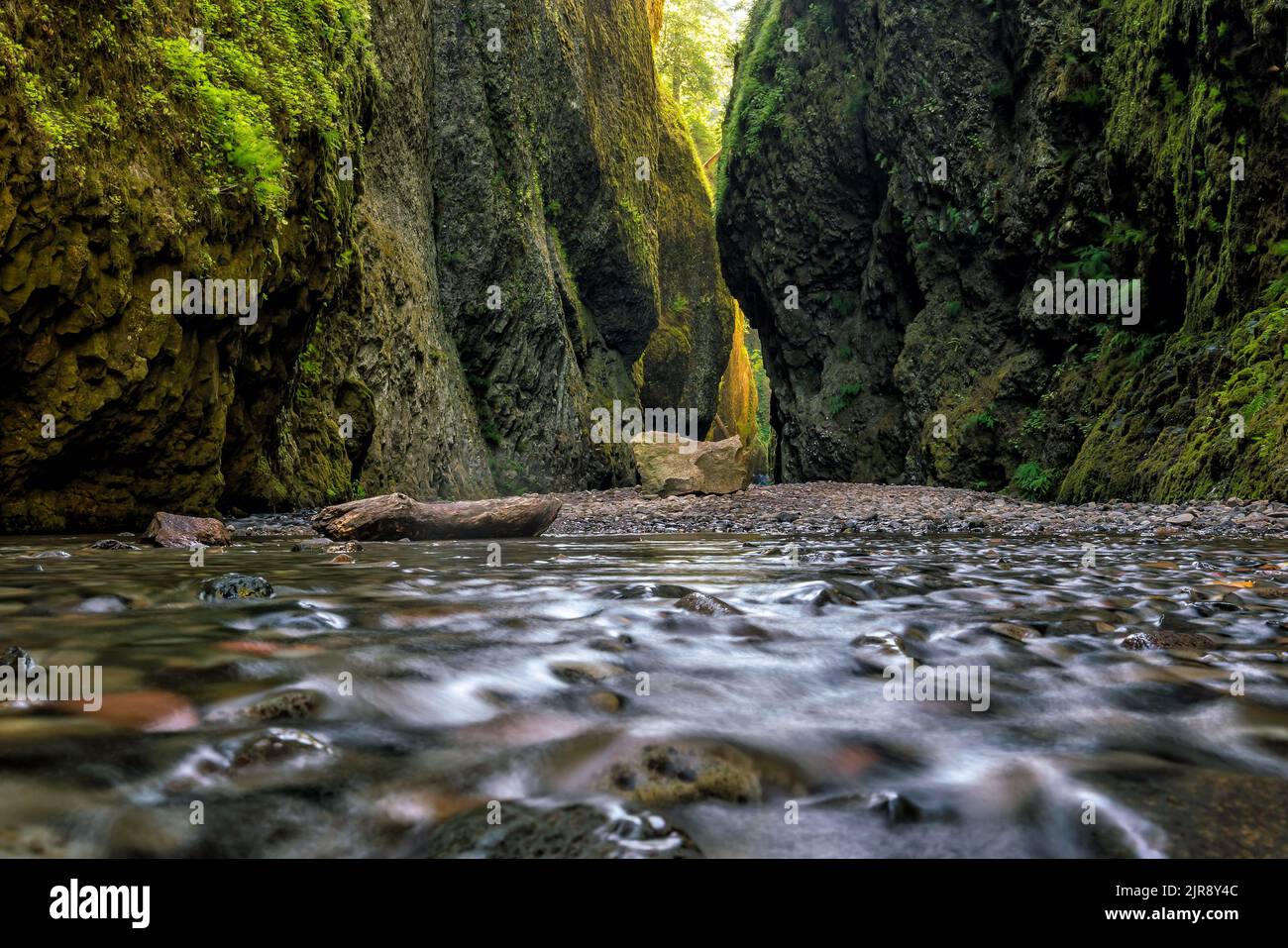 Waterfalls in the Columbia River Gorge near Portland Oregon Stock Photo ...