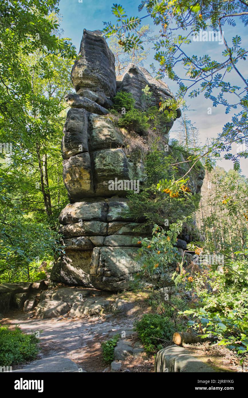 Saxon swiss national park mountain hi-res stock photography and images ...