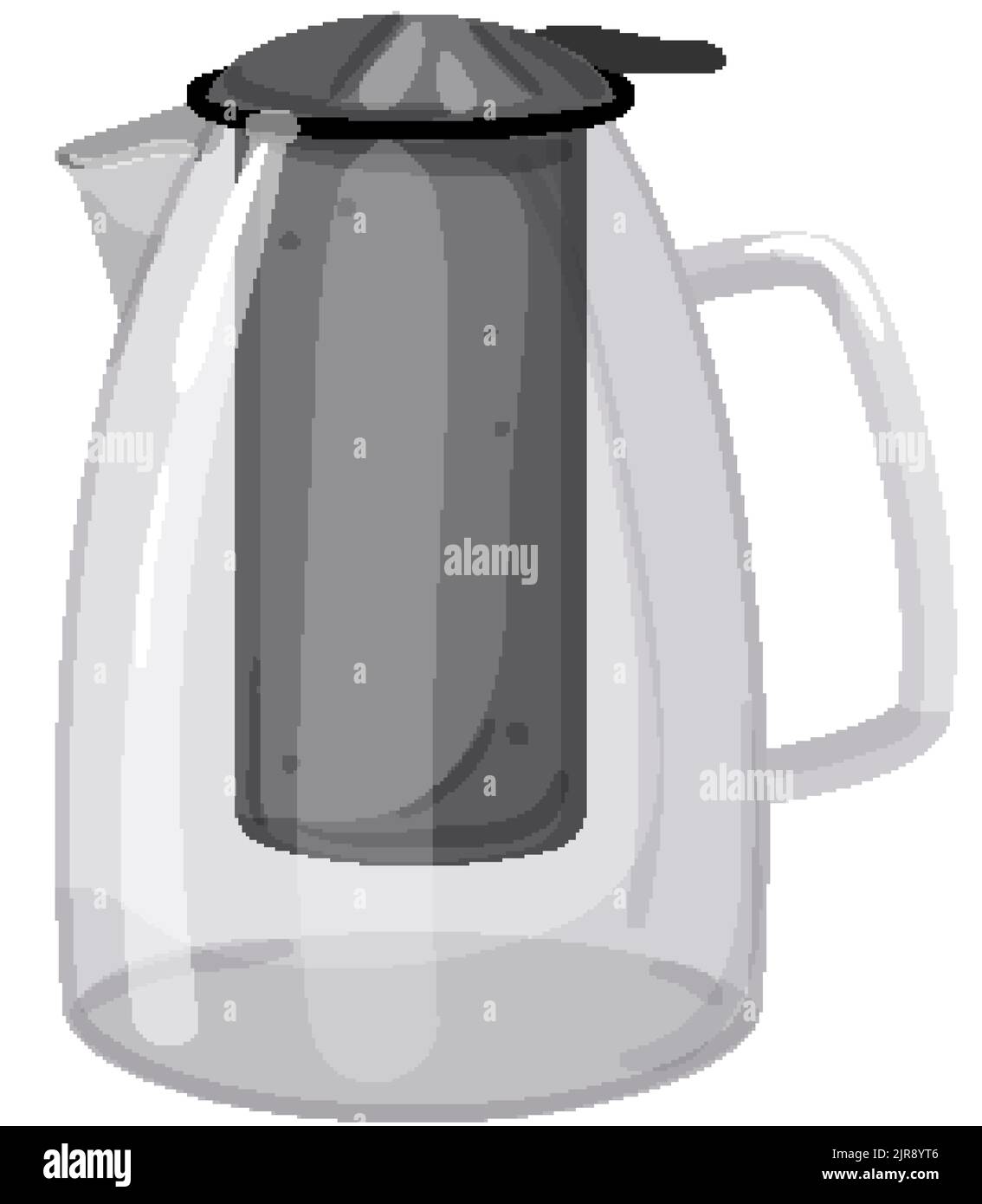 water teapot tea kettle cartoon vector illustration Stock Vector Image ...