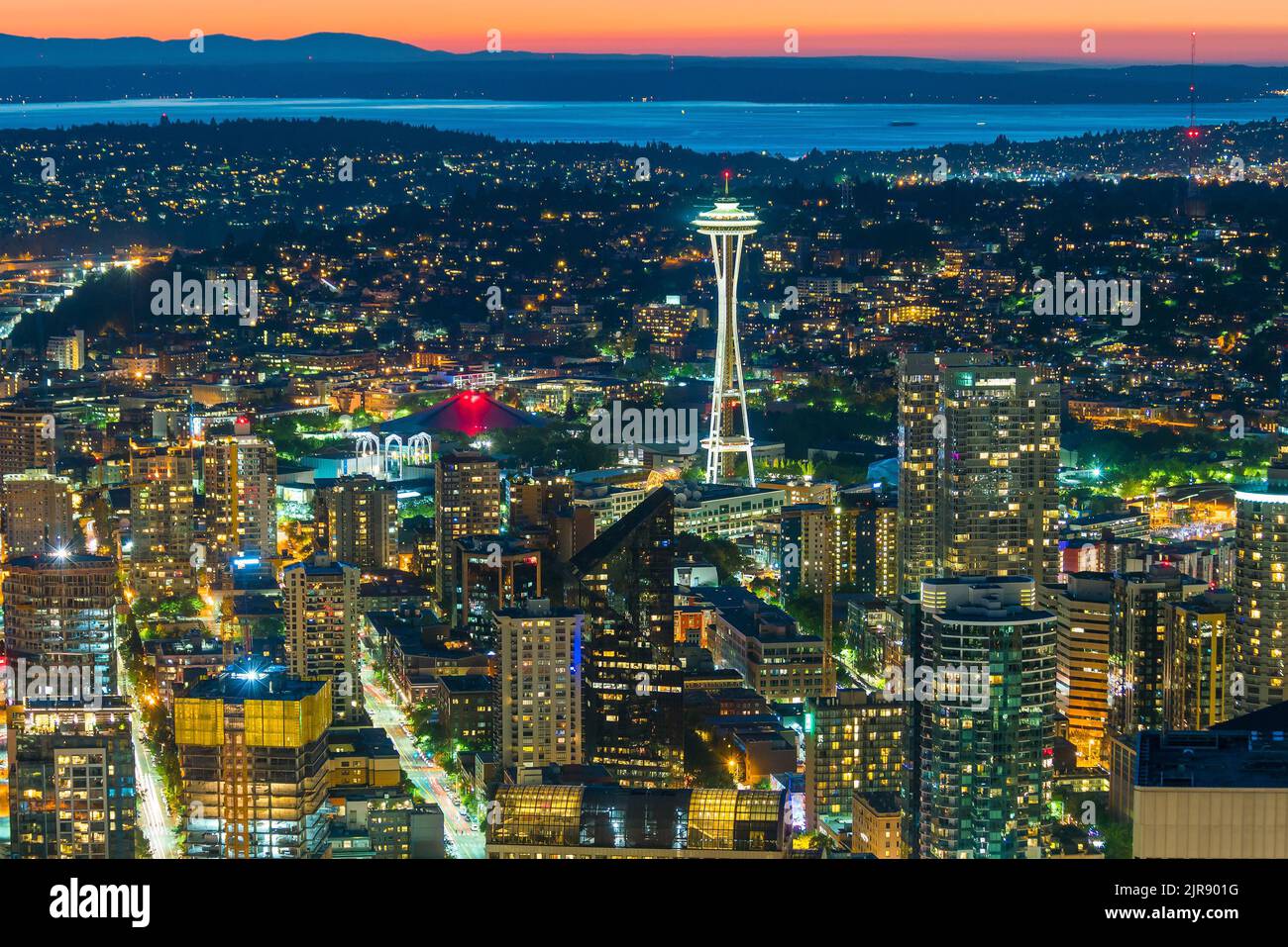View of downtown Seattle skyline in Seattle Washington, USA Stock Photo ...