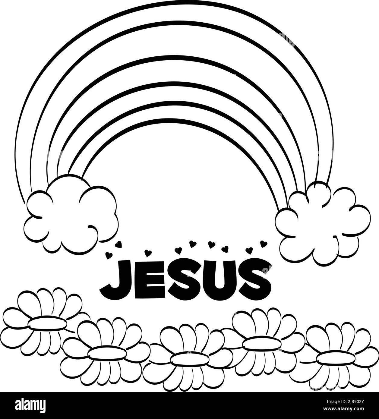 Illustration line drawing blessing Stock Vector Images - Alamy