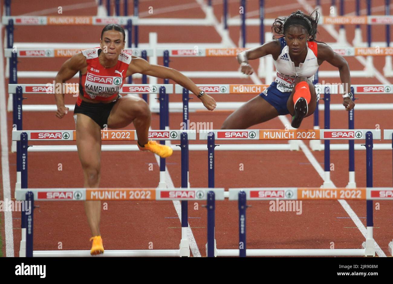 Ditaji Kambundji of Suisse and Cyrena Samba - Mayela of France Finale ...