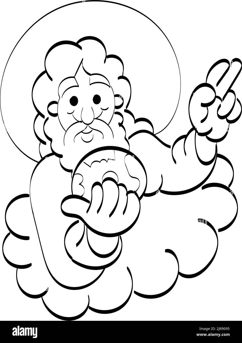 Illustration line drawing blessing Stock Vector Images - Alamy