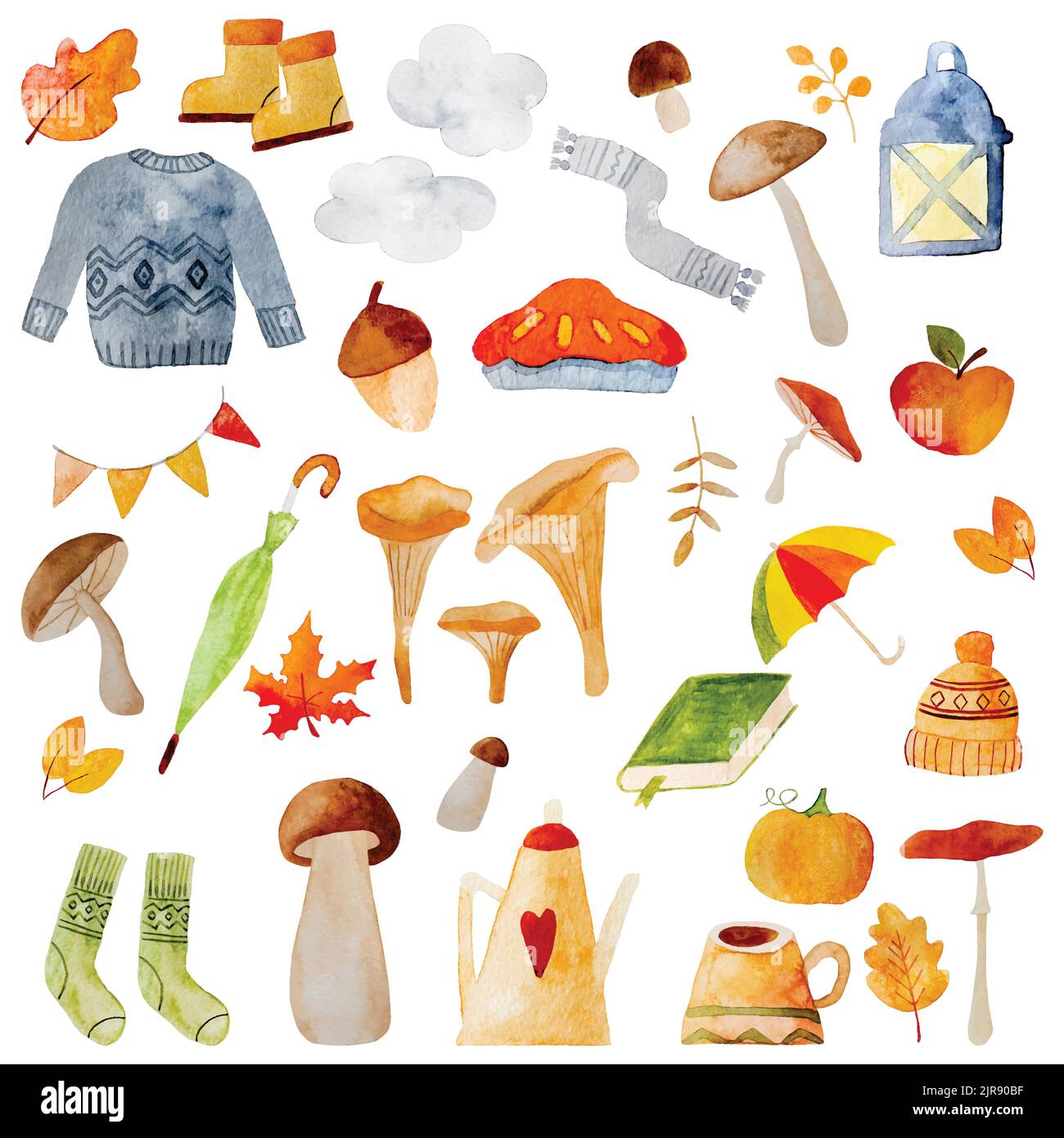 Autumn vector paintings Stock Vector Image & Art - Alamy