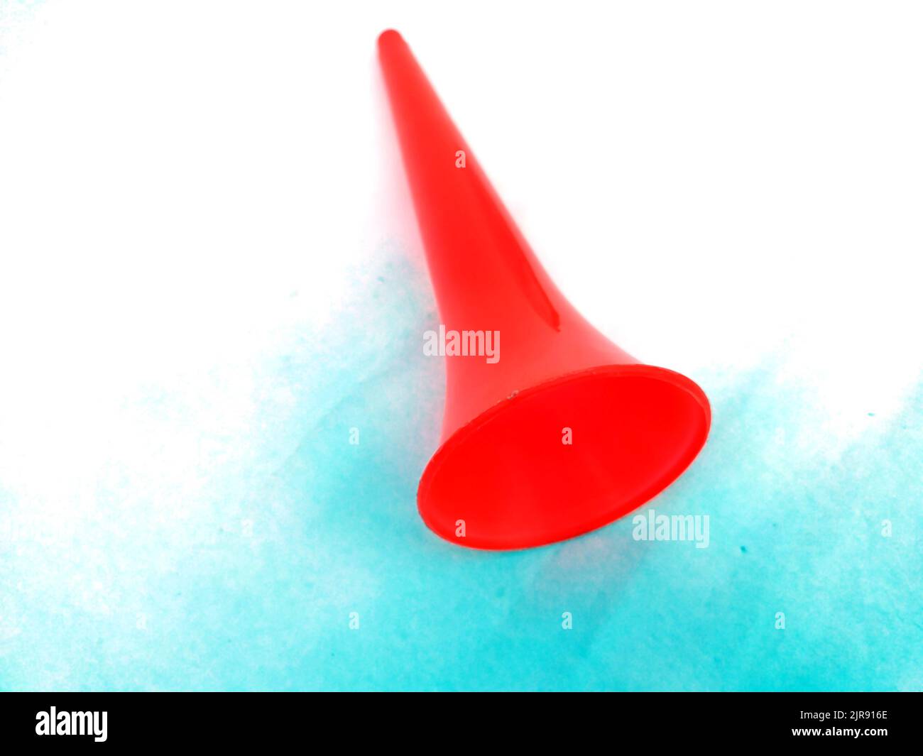 blank vuvuzela stadium plastic horn Stock Photo - Alamy