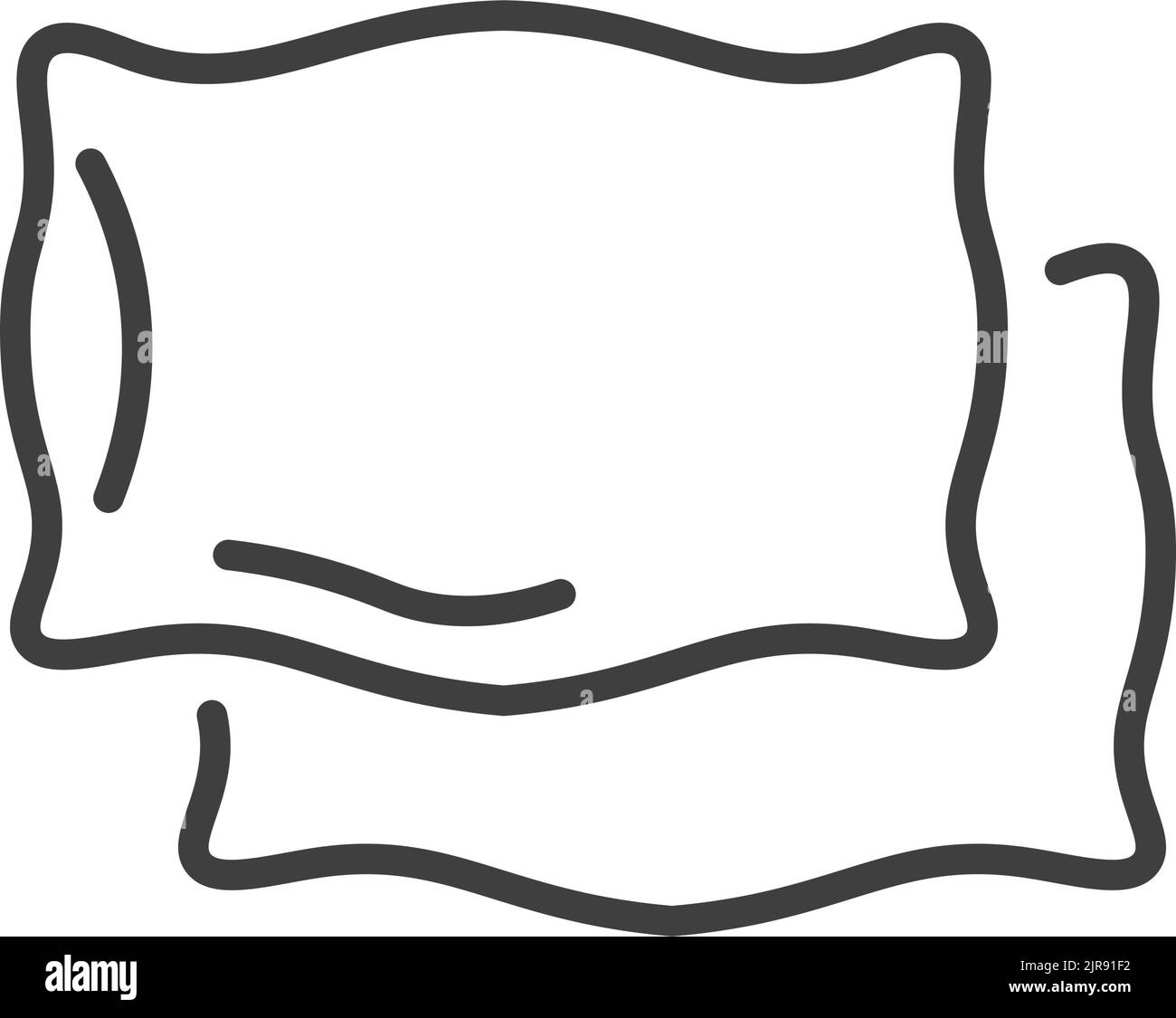 Blank square rectangular pillow Stock Vector Images - Alamy