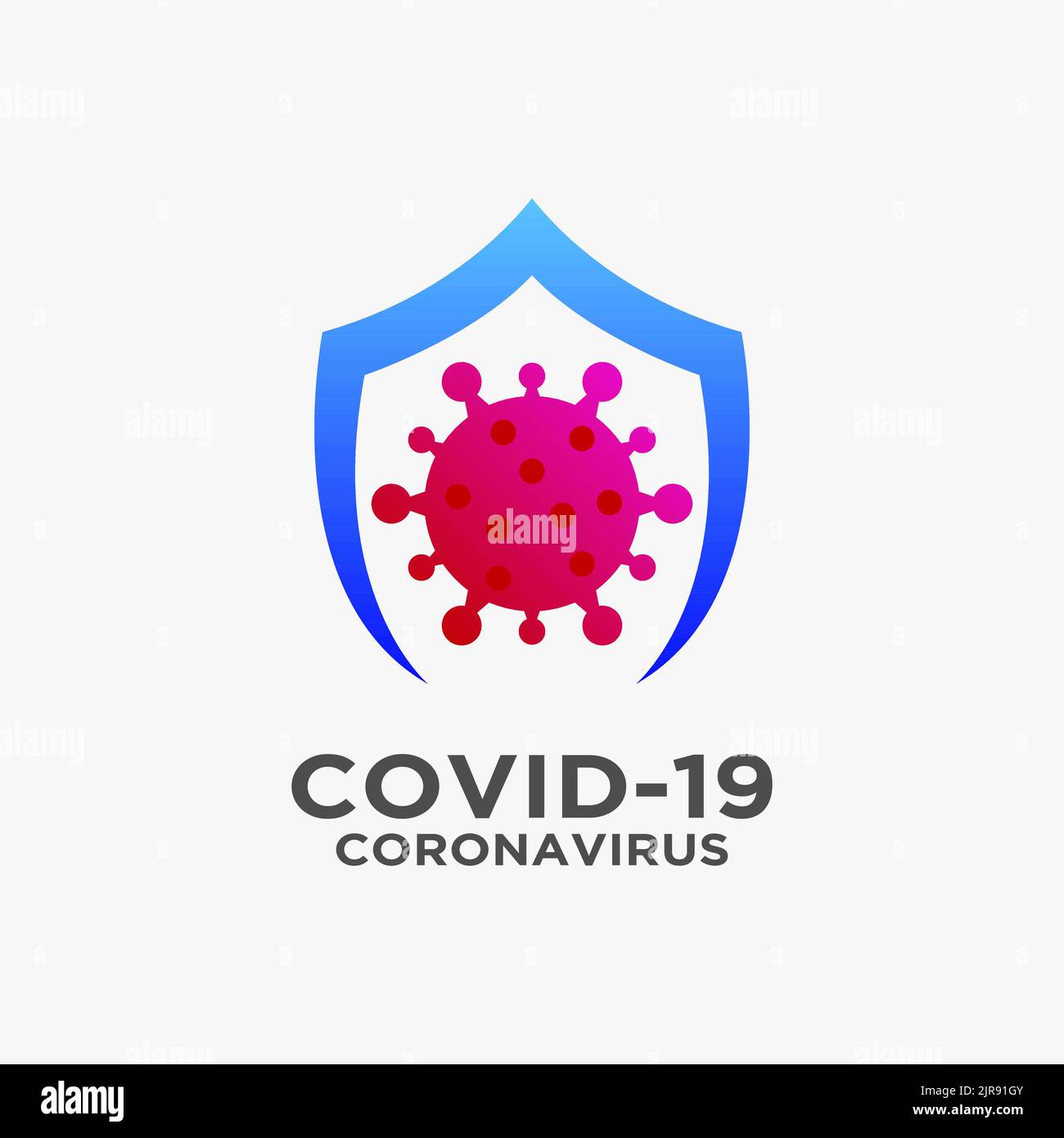 Corona virus logo design Stock Vector Image & Art - Alamy