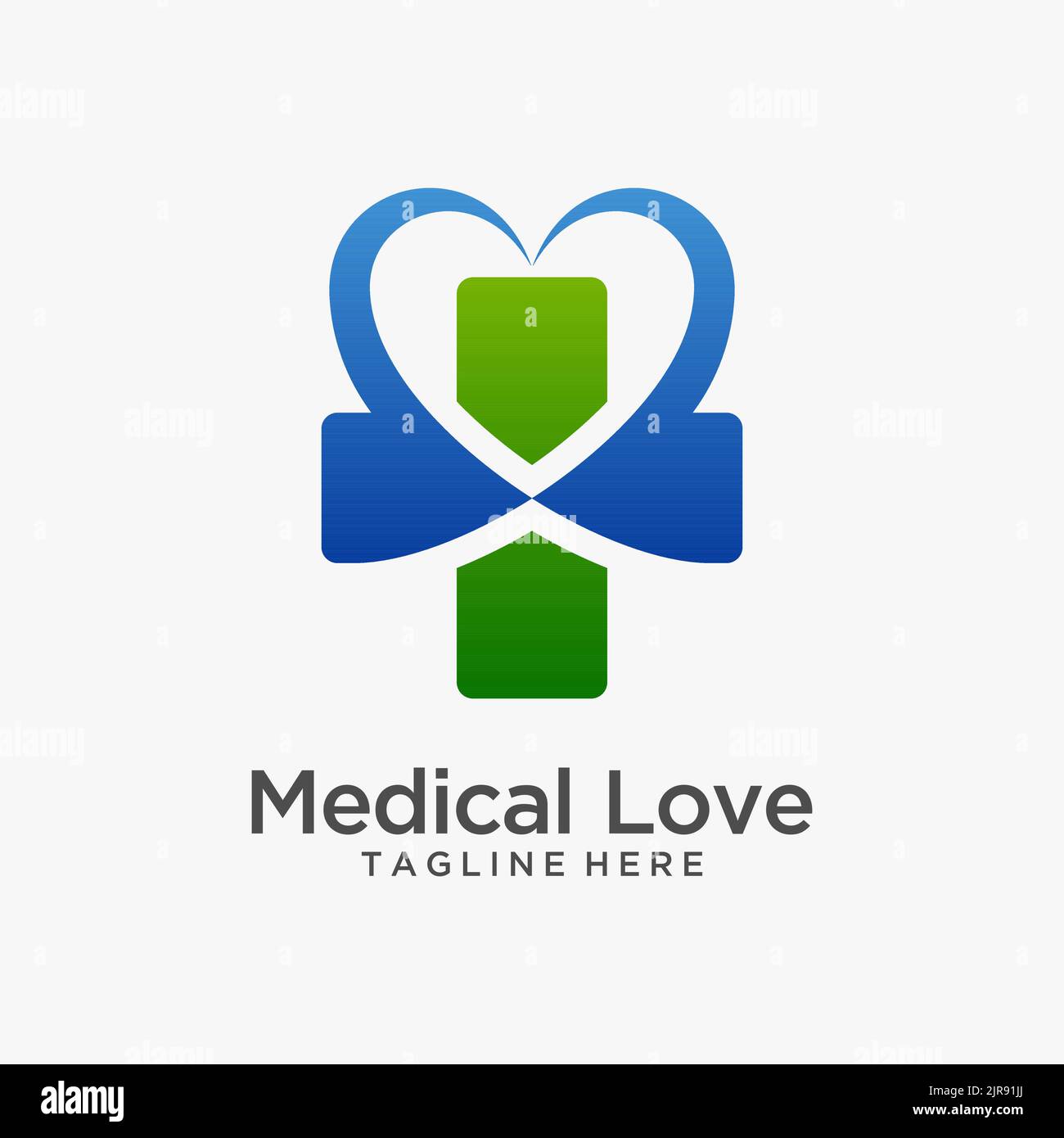 Medical love logo design Stock Vector Image & Art - Alamy