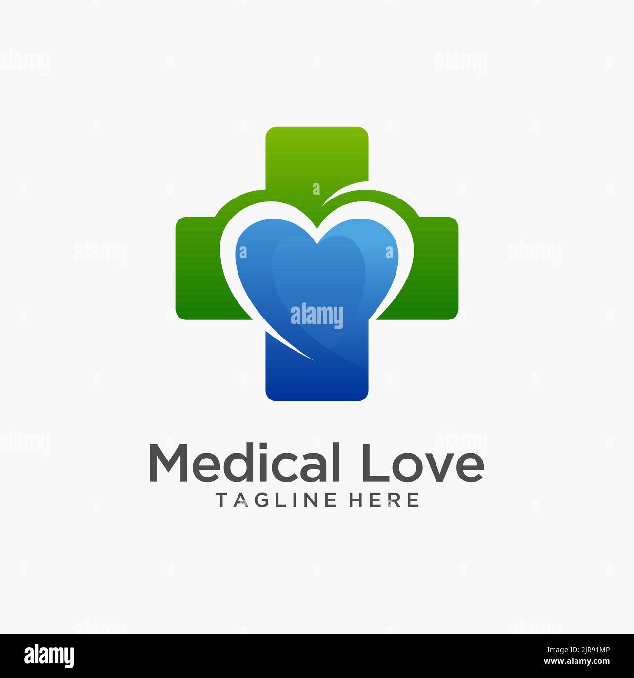 Medical love logo design Stock Vector Image & Art - Alamy