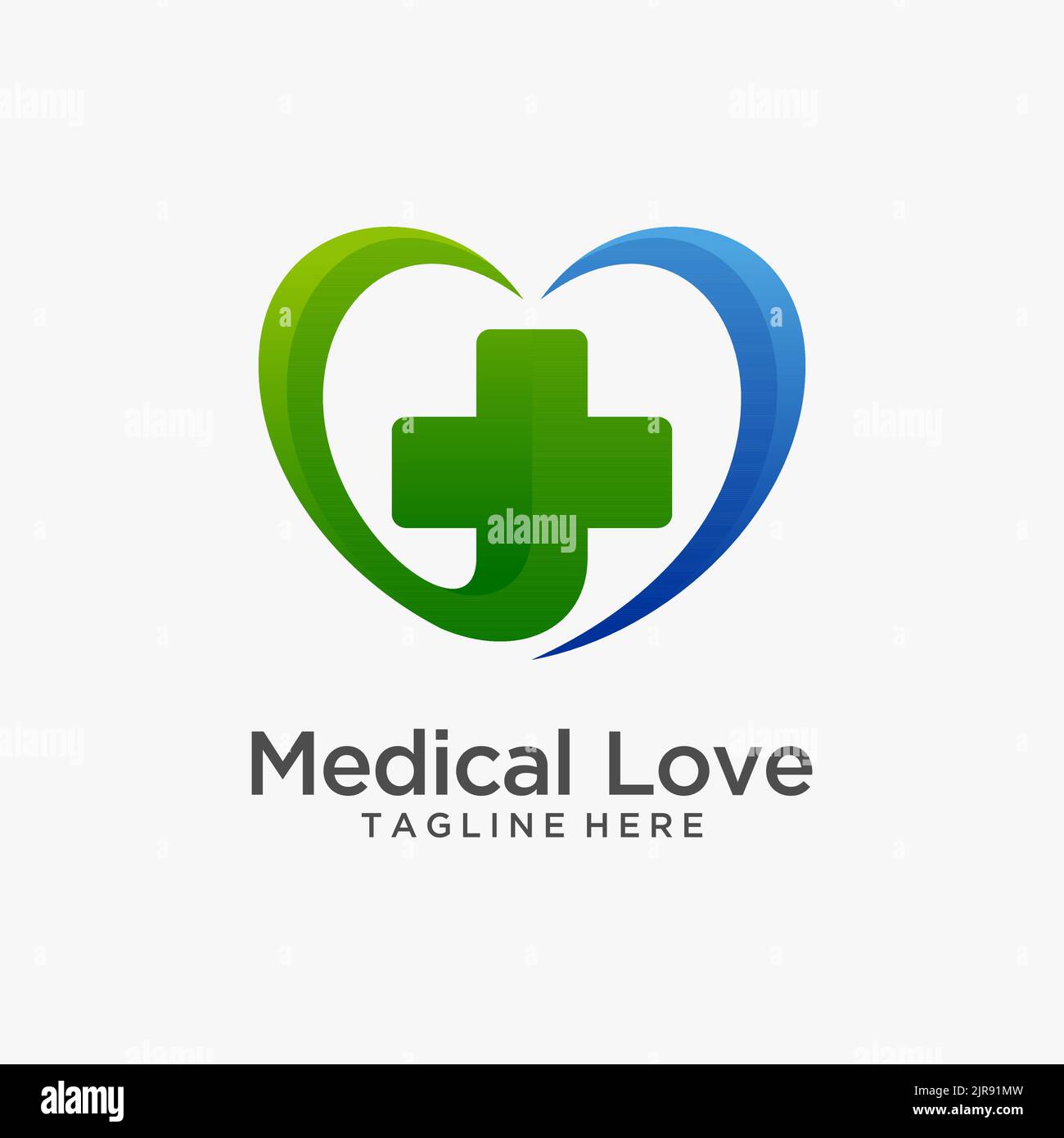 Medical love logo design Stock Vector Image & Art - Alamy