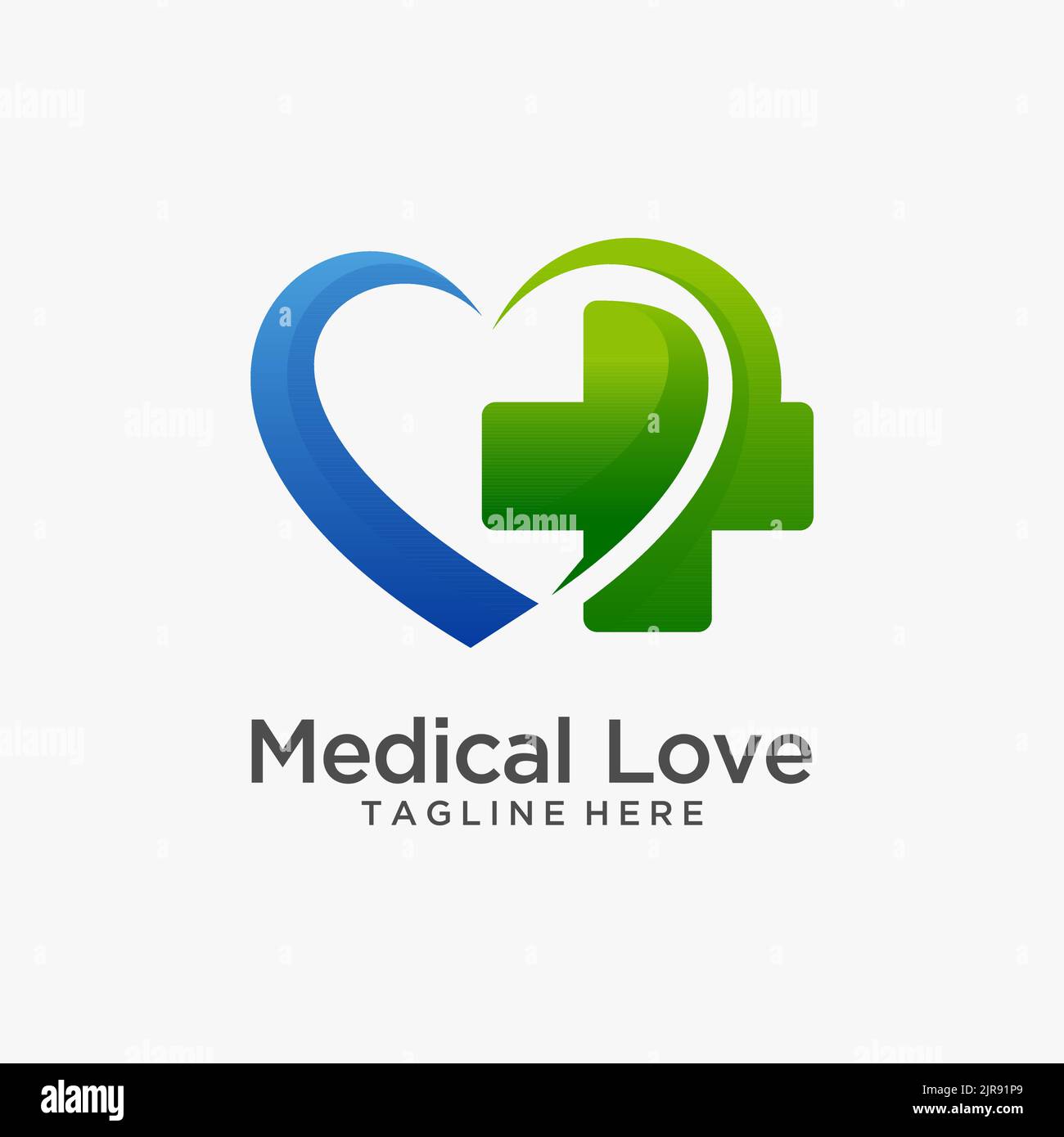 Medical love logo design Stock Vector Image & Art - Alamy
