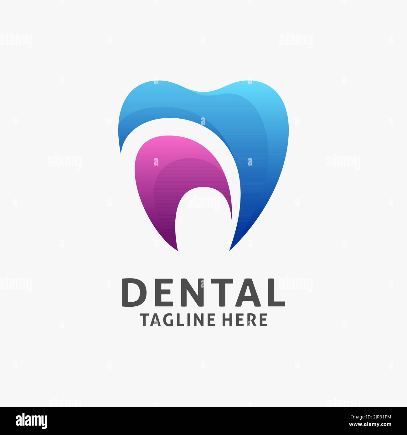 Dental care logo design Stock Vector Image & Art - Alamy