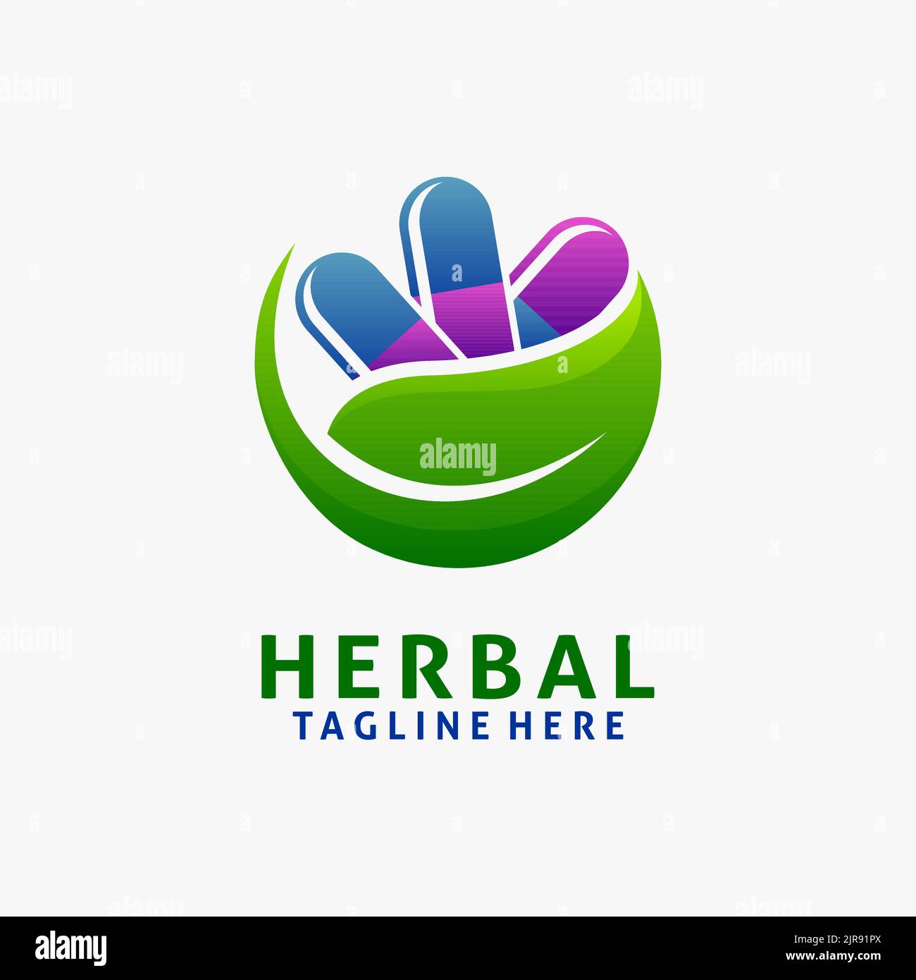 Herbal capsule logo design Stock Vector Image & Art - Alamy