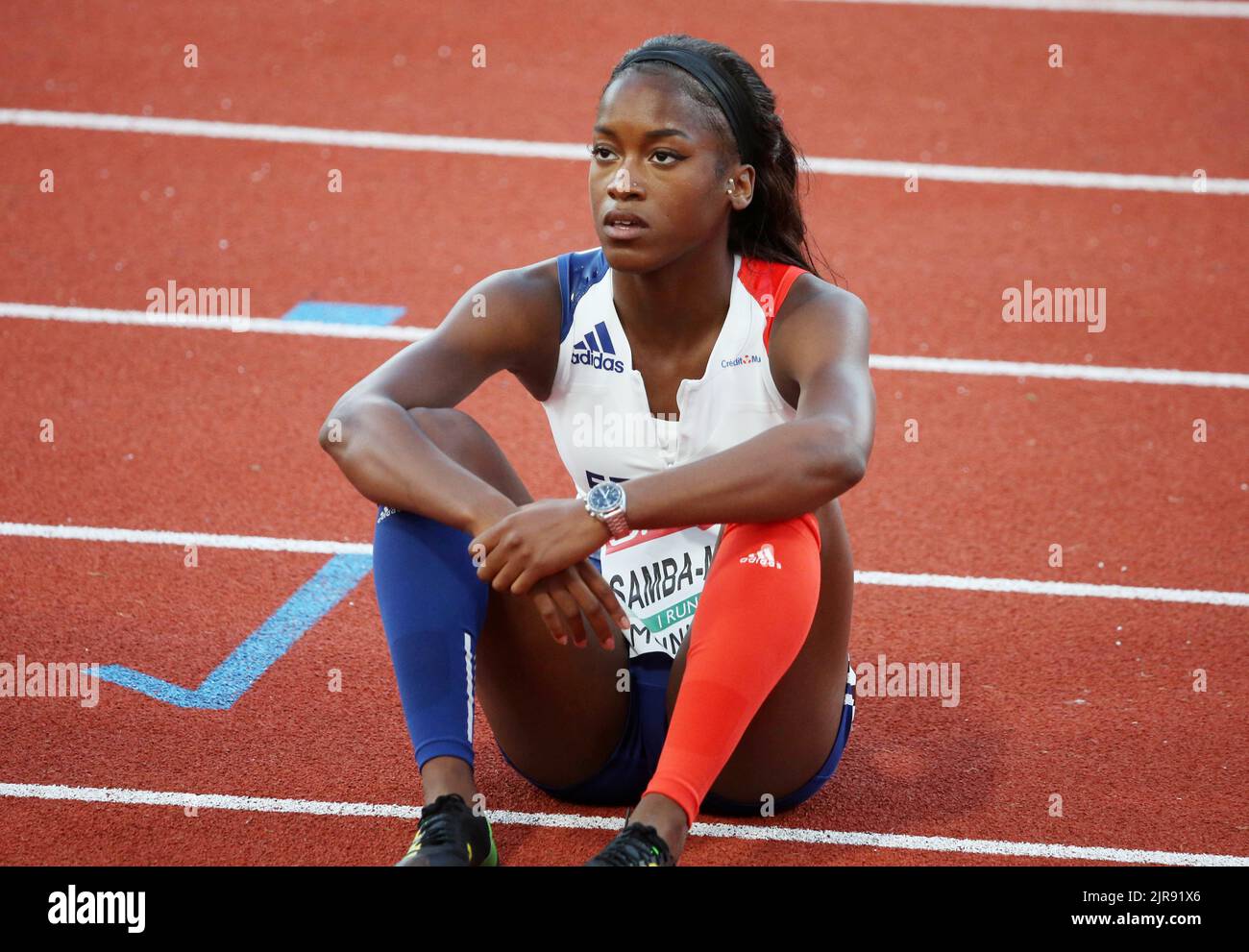 Cyrena Samba-Mayela of France during the Athletics, Women’s Semi-final ...
