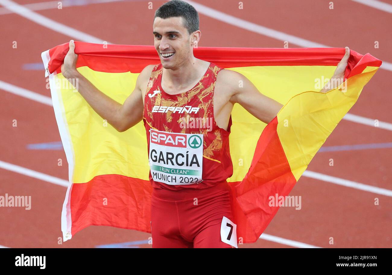 Mariano Garcia of Spain Gold medal during the Athletics, Men’s 800m at ...