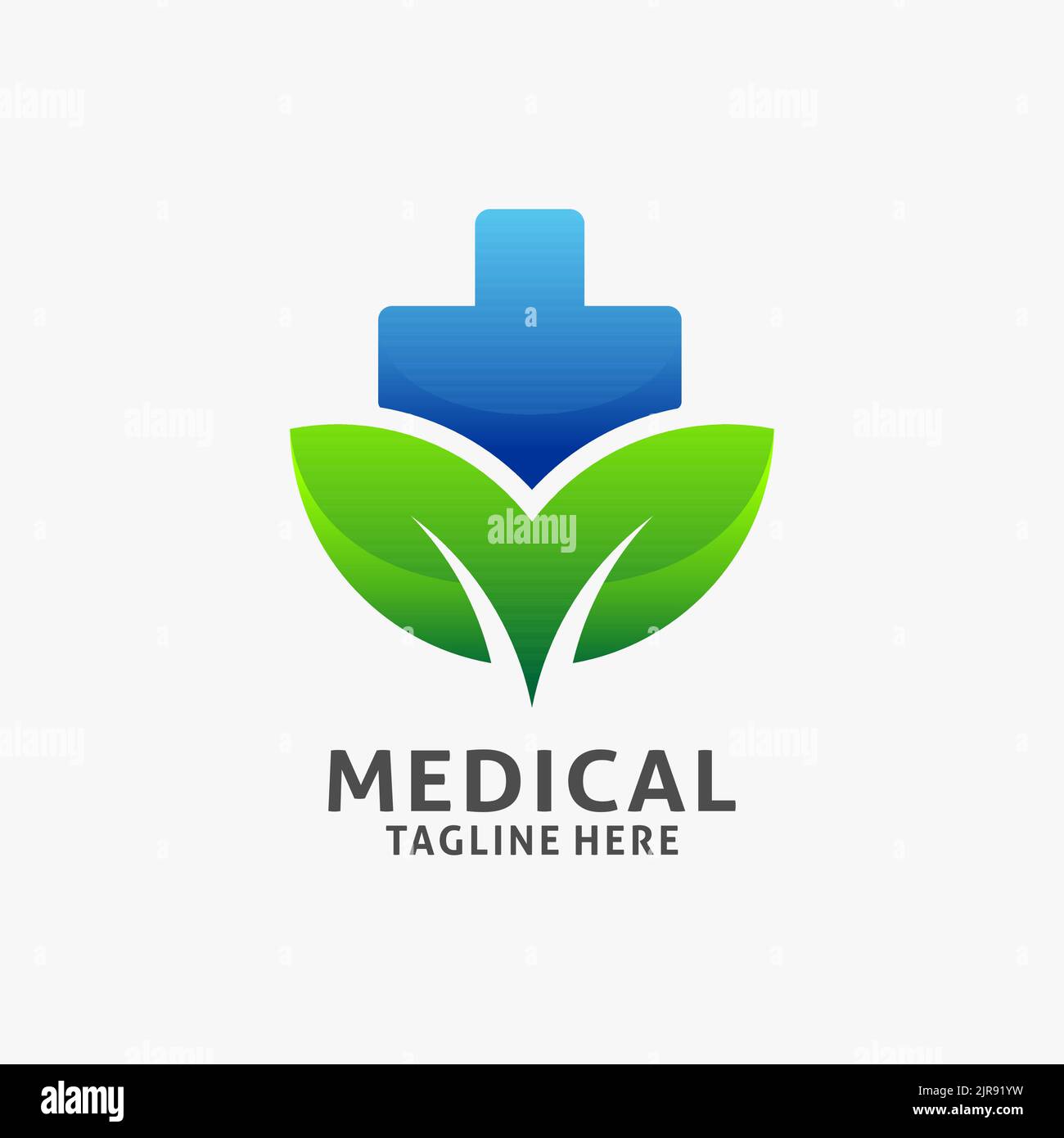 Medical healthcare logo design with nature element Stock Vector Image ...