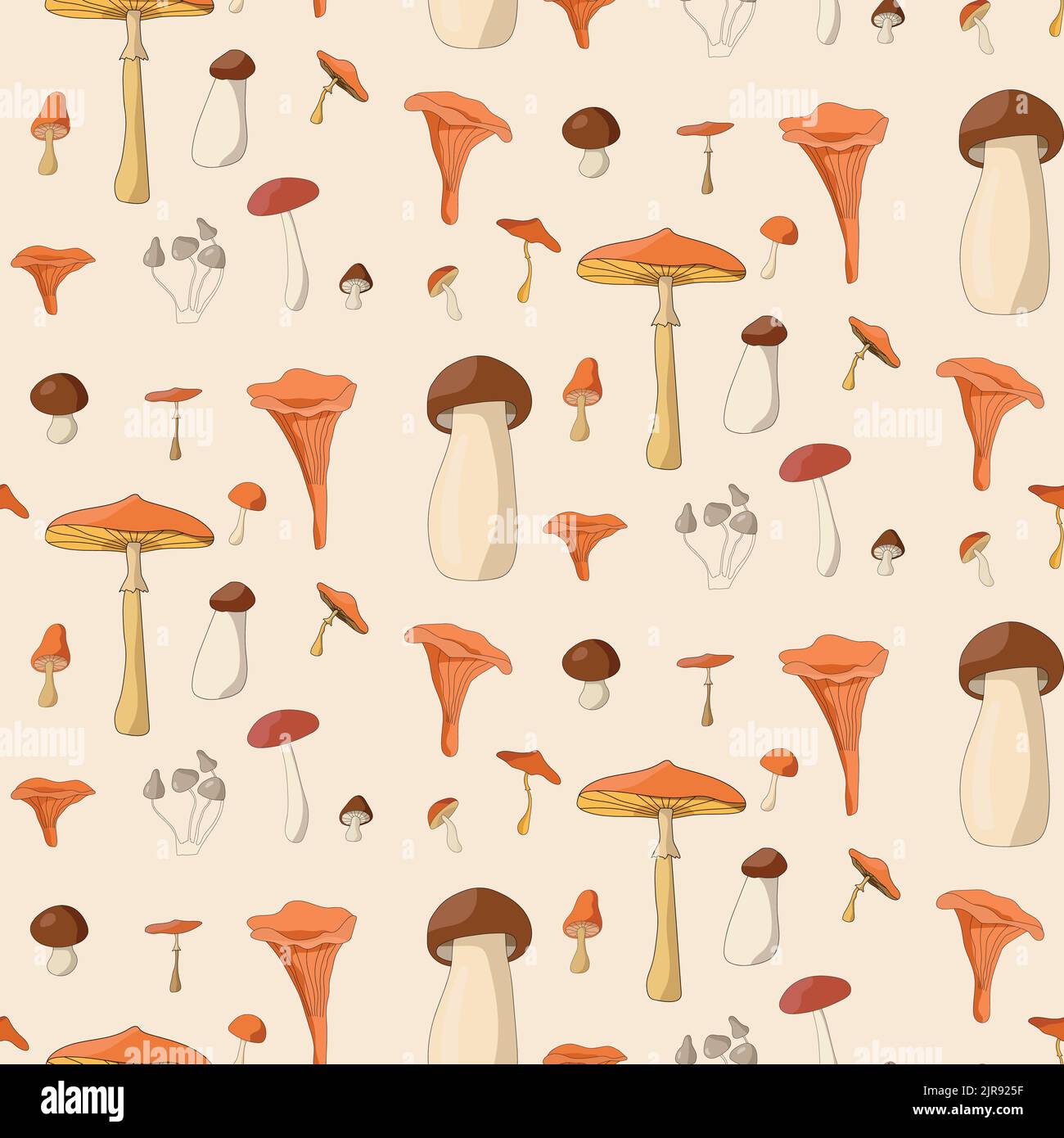 Autumn mushroom paintings Stock Vector Image & Art - Alamy