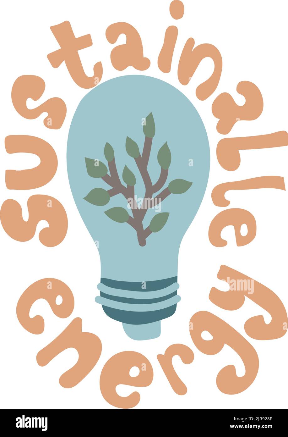 Sustainable energy motivational quote vector lettering Stock Vector ...