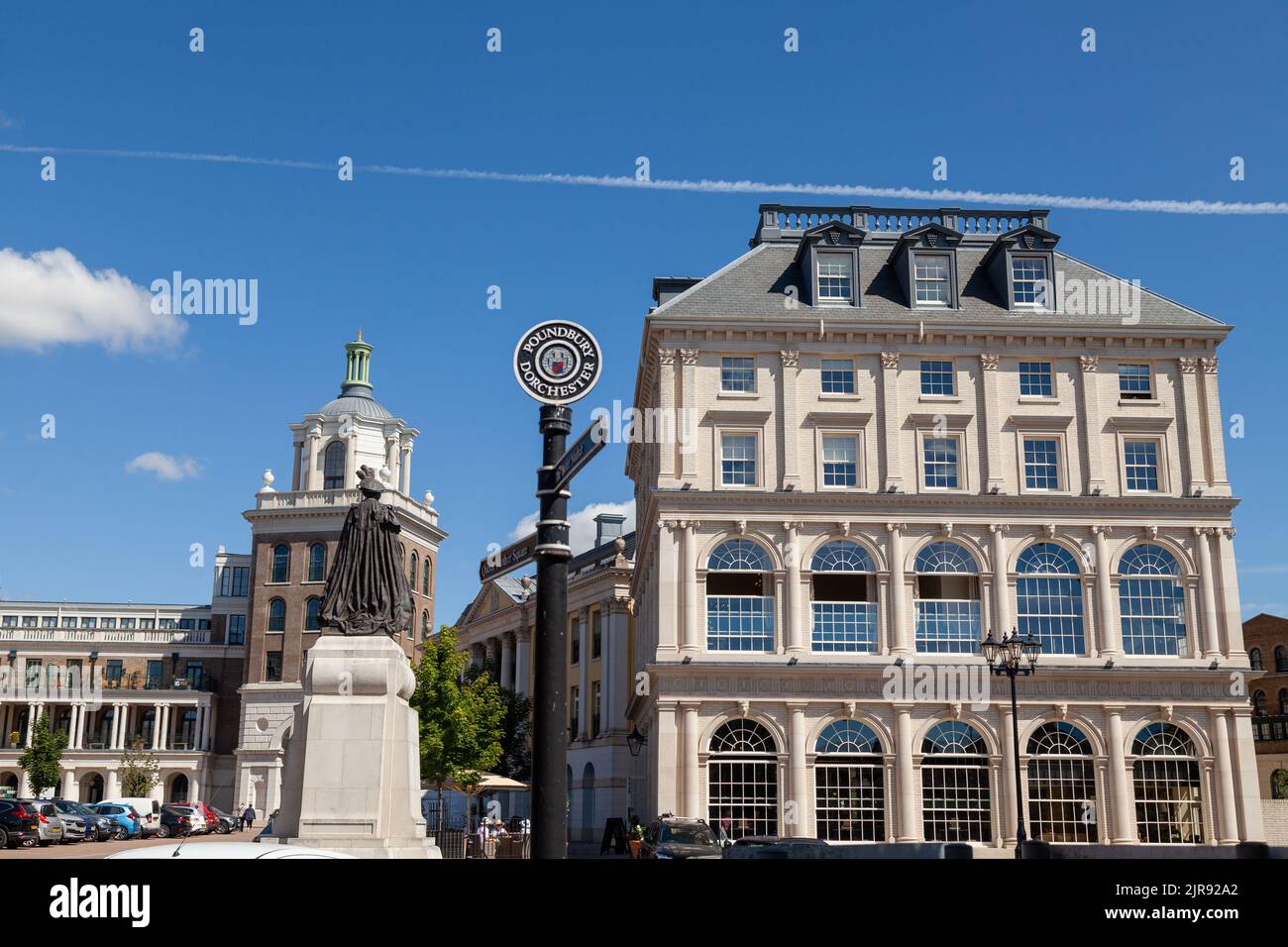 Queen Mother Square, Poundbury, Dorset Stock Photo - Alamy