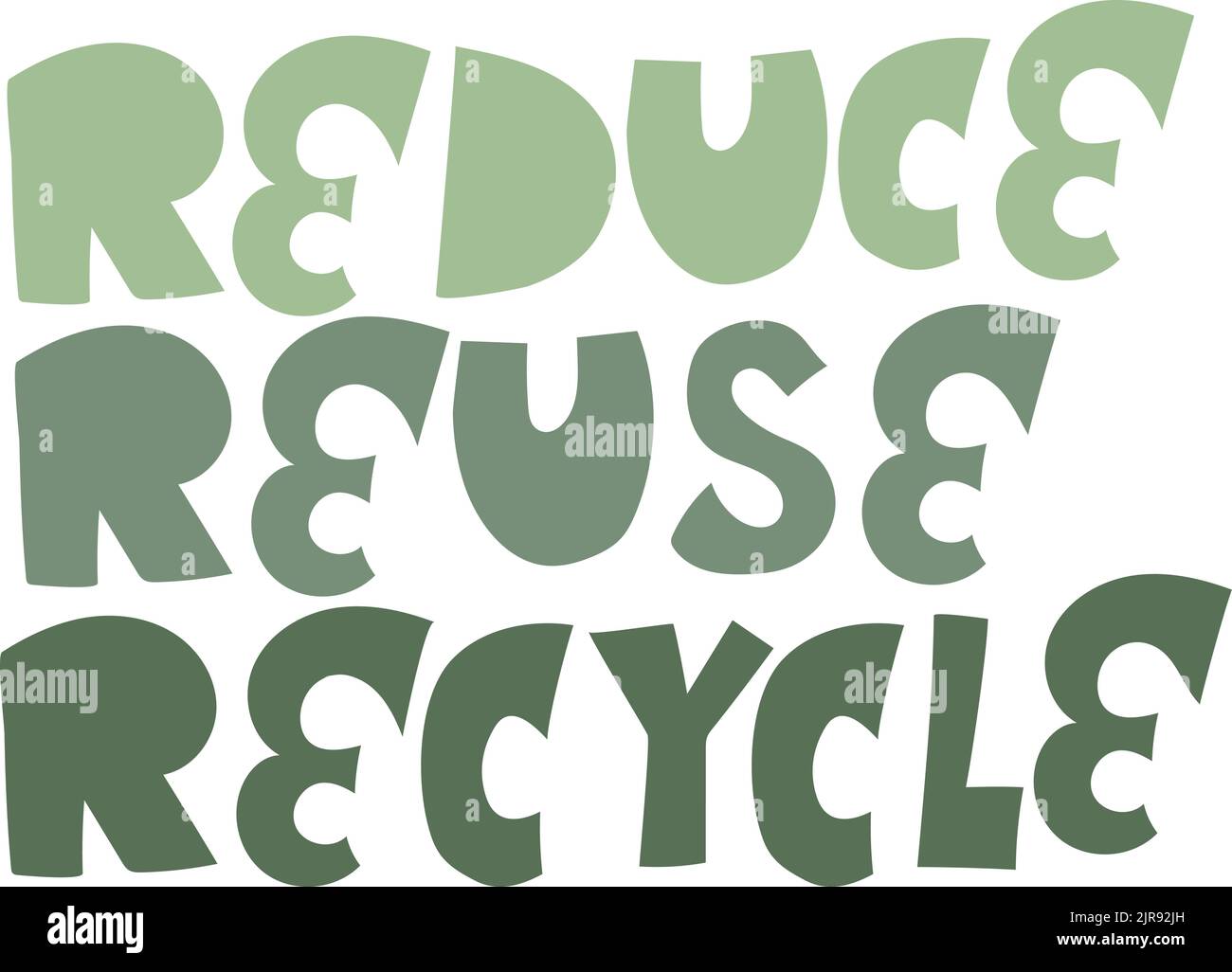 Zero waste motivational quote vector lettering Stock Vector Image & Art ...