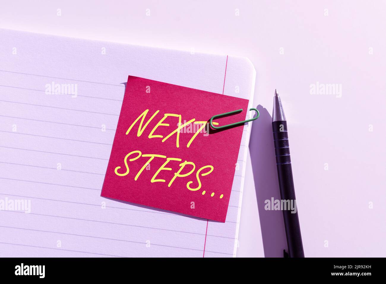 Conceptual caption Next Steps . Conceptual photo numper of process ...