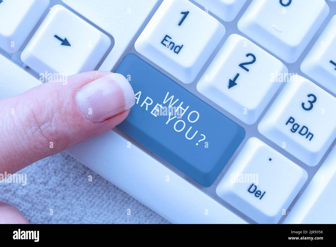 Handwriting text Who Are You. Concept meaning Introduce Identify ...