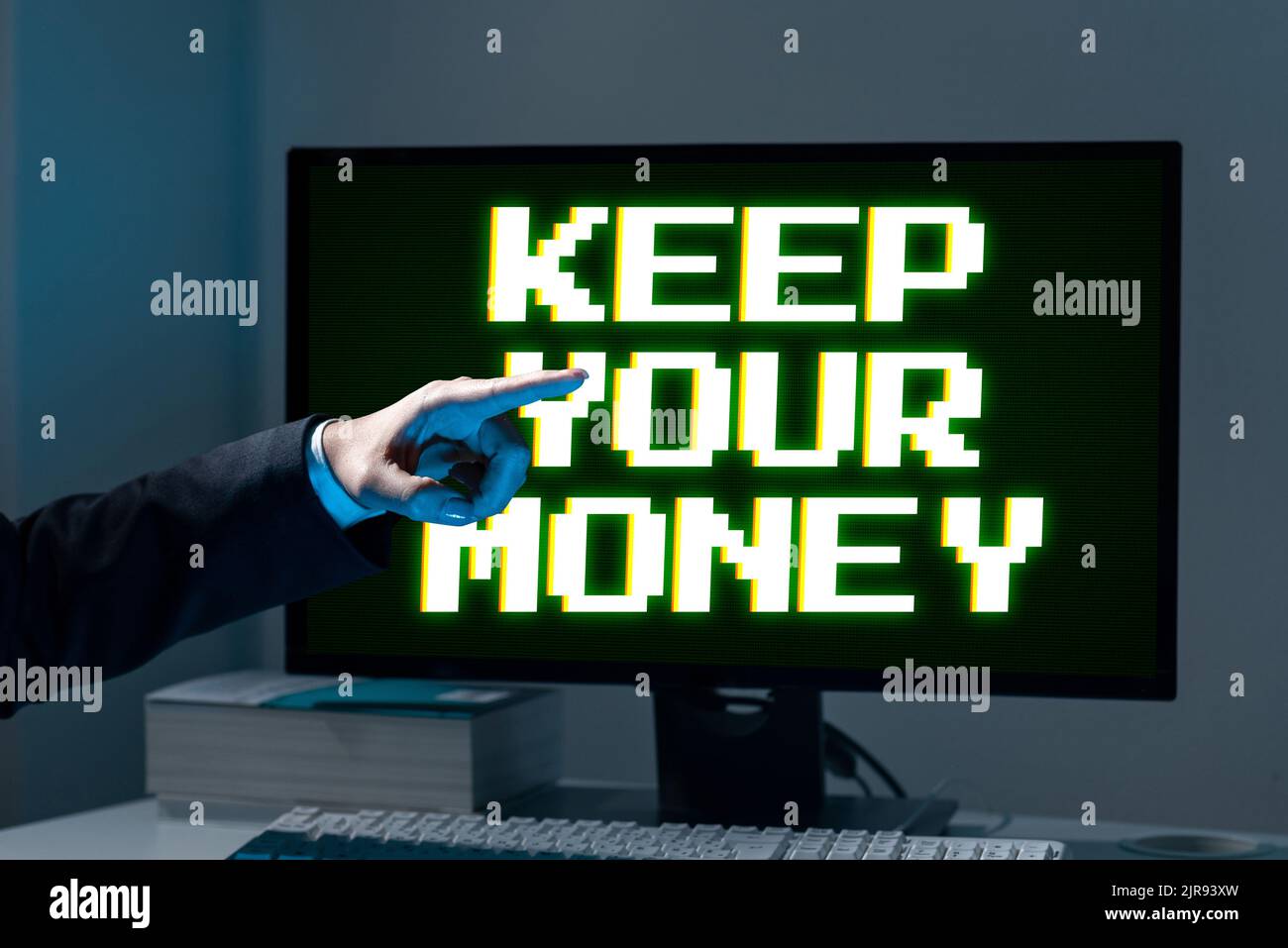 Conceptual caption Keep Your Money. Word Written on Save incomes for ...