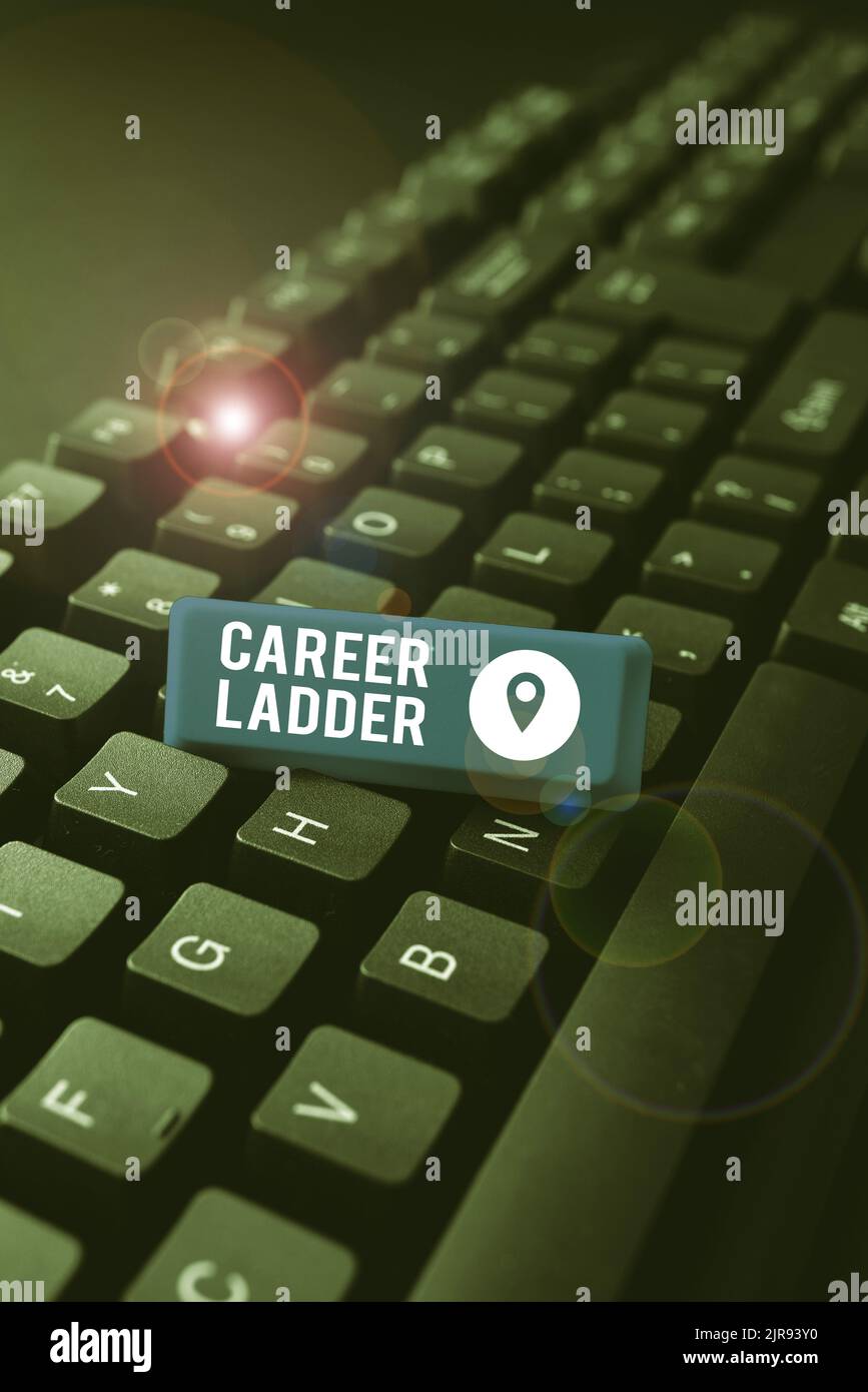 Conceptual display Career Ladder. Conceptual photo Job Promotion ...