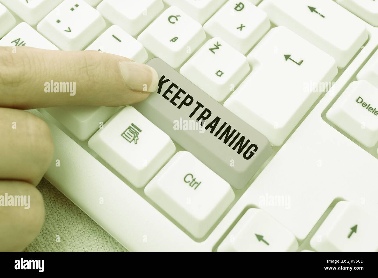 Sign displaying Keep Training. Business overview Grounding Drilling ...