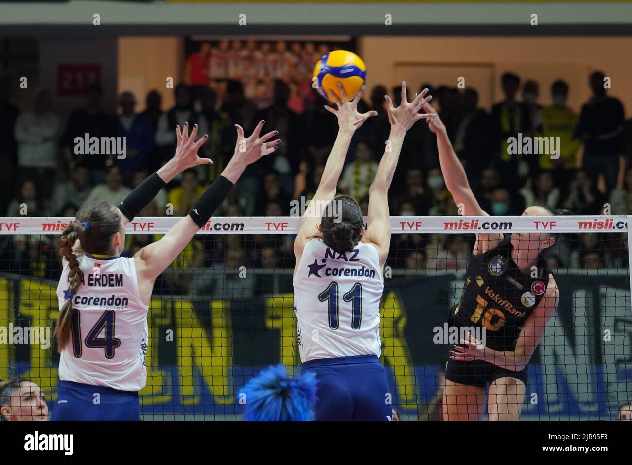 ISTANBUL, TURKEY - MAY 09, 2022: Eda Erdem Dundar and Naz Aydemir Akyol ...