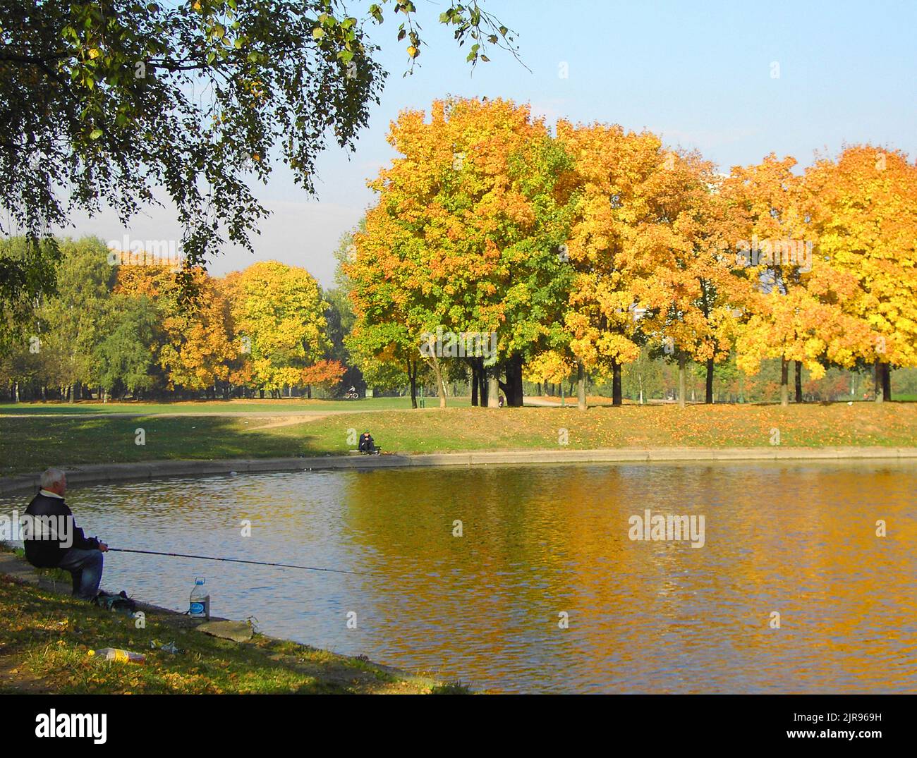 autumn in city park at october Stock Photo - Alamy
