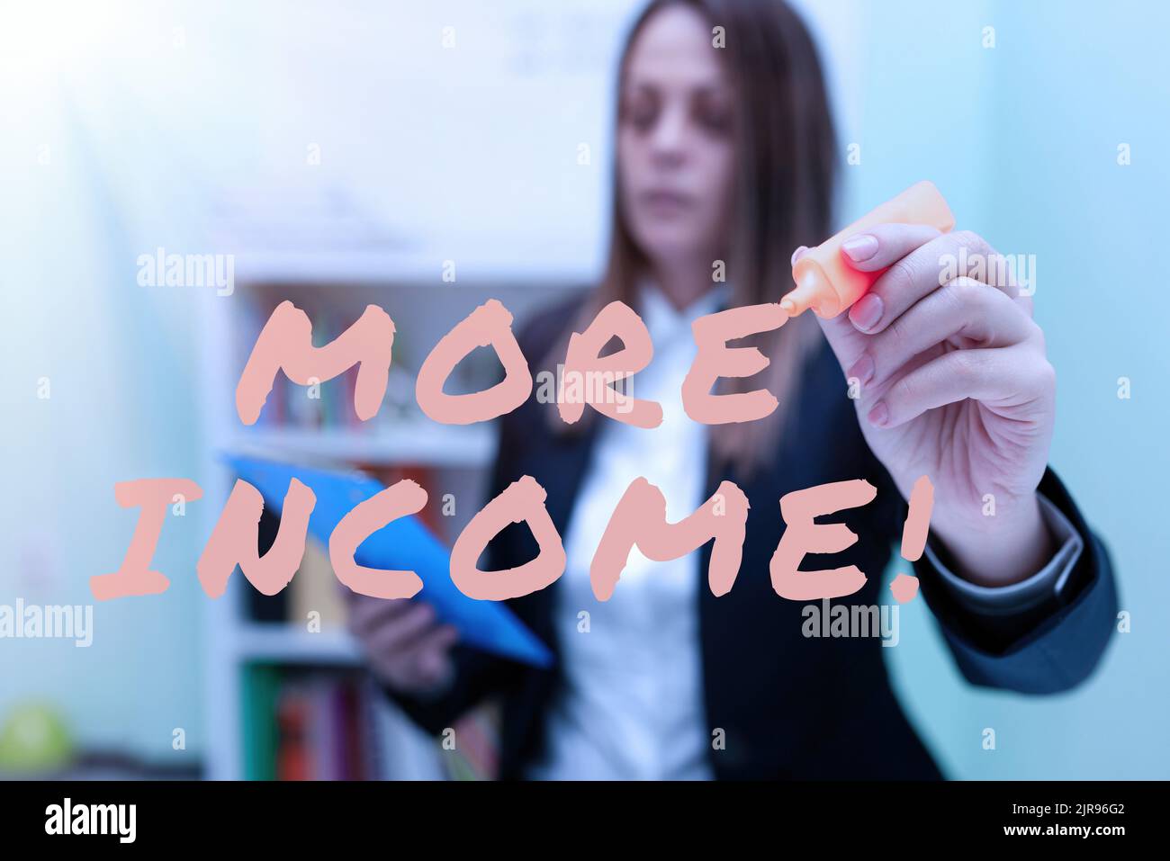 Text sign showing More Income. Business approach Additional money ...