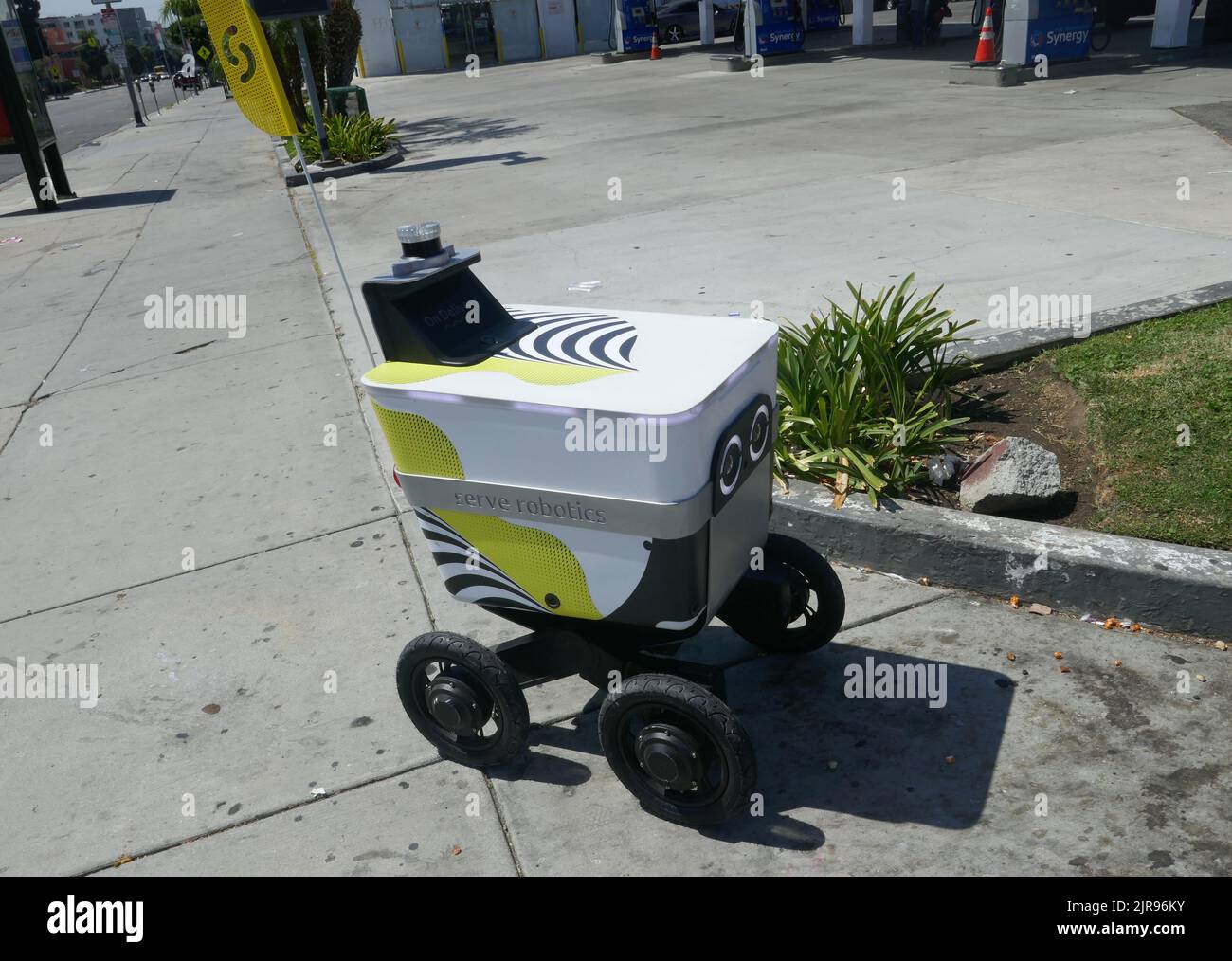 Los Angeles, California, USA 19th August 2022 A Food Delivery Robot ...