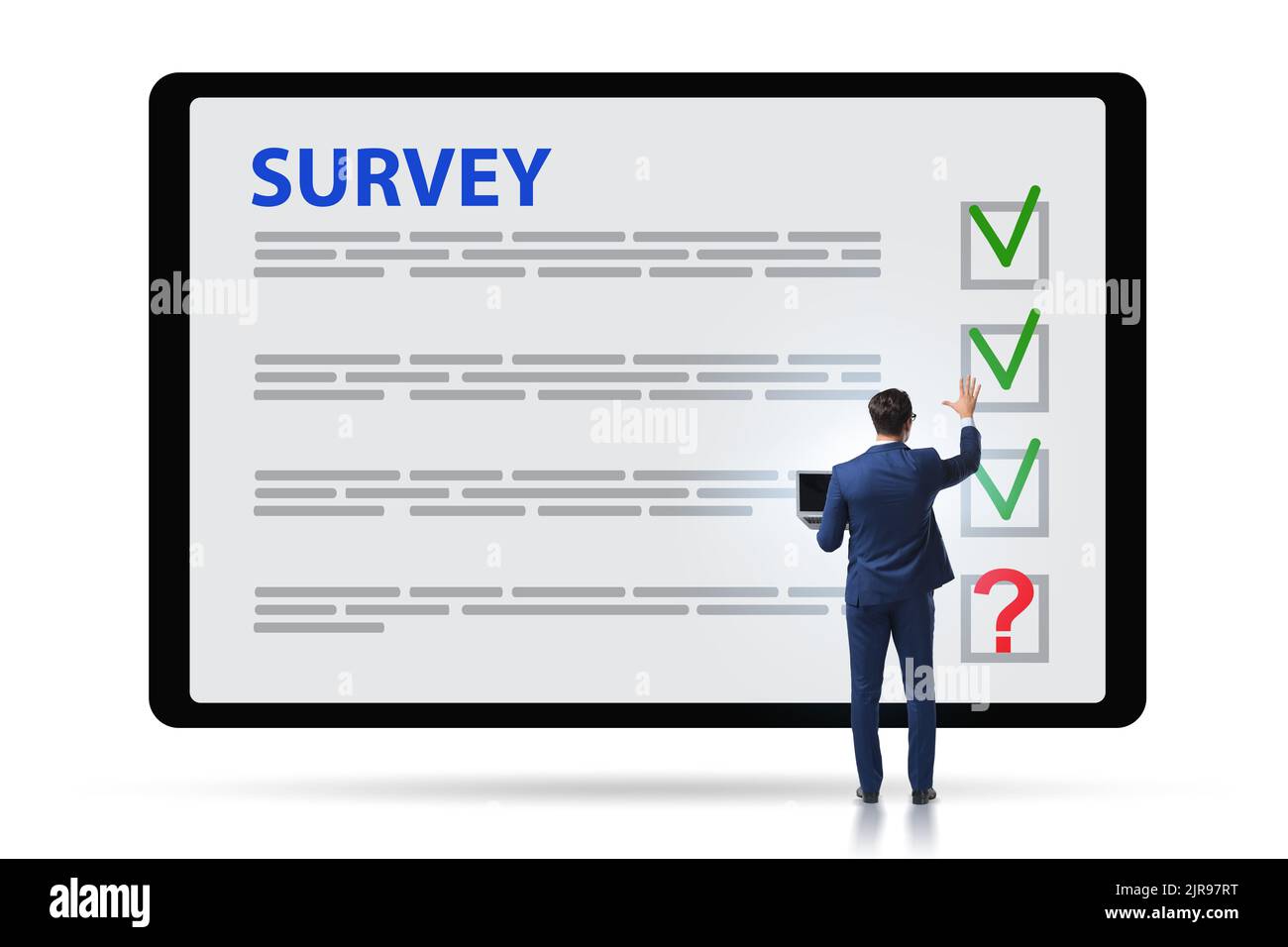 Survey questionnaire with the tick boxes Stock Photo - Alamy