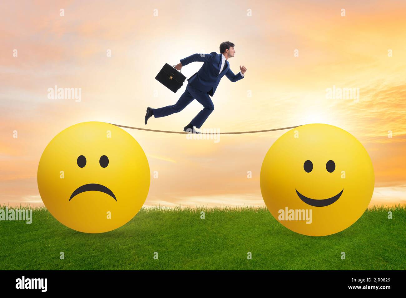 Service quality improvement concept with the businessman Stock Photo ...