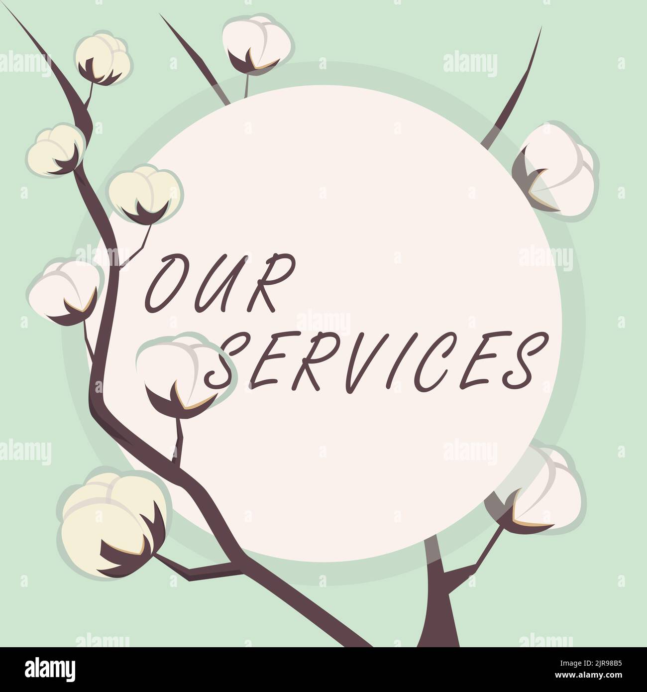 Conceptual display Our Services. Business showcase The occupation or ...