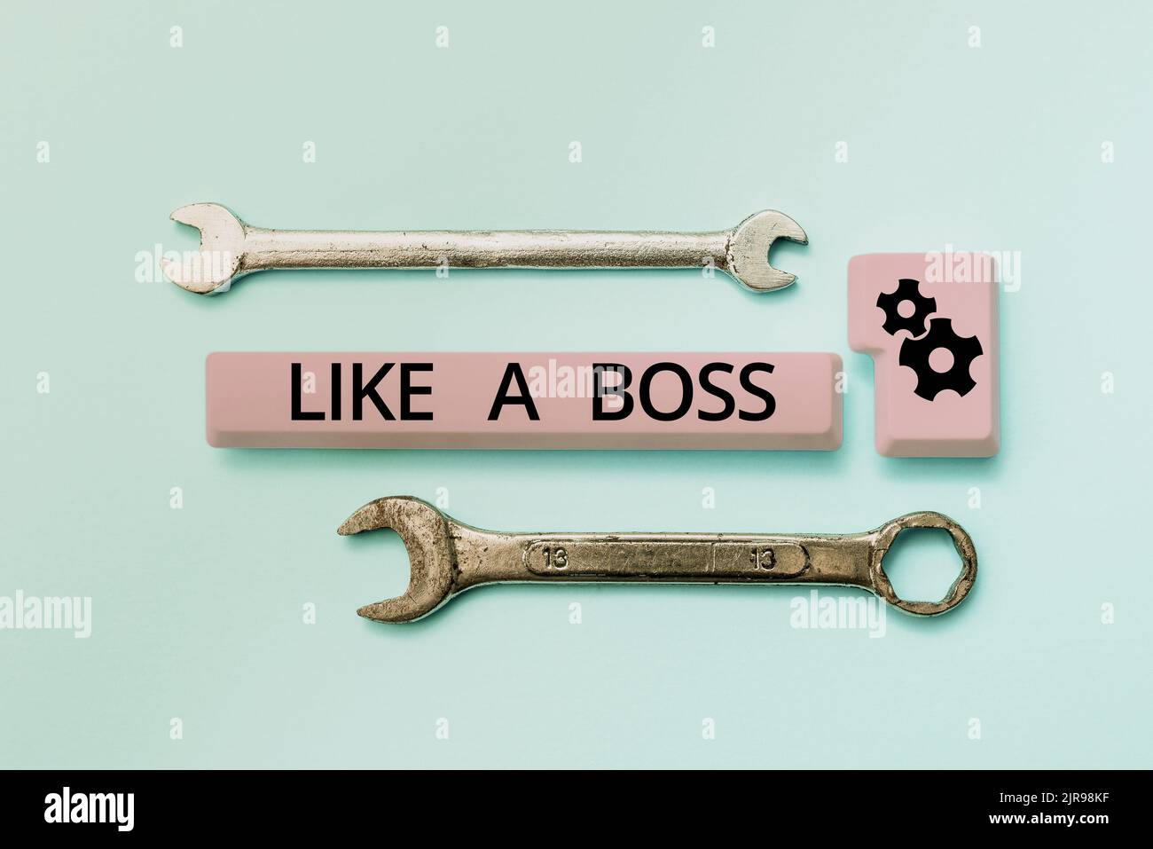 Sign displaying Like A Boss. Business idea Acting as if you are the one ...