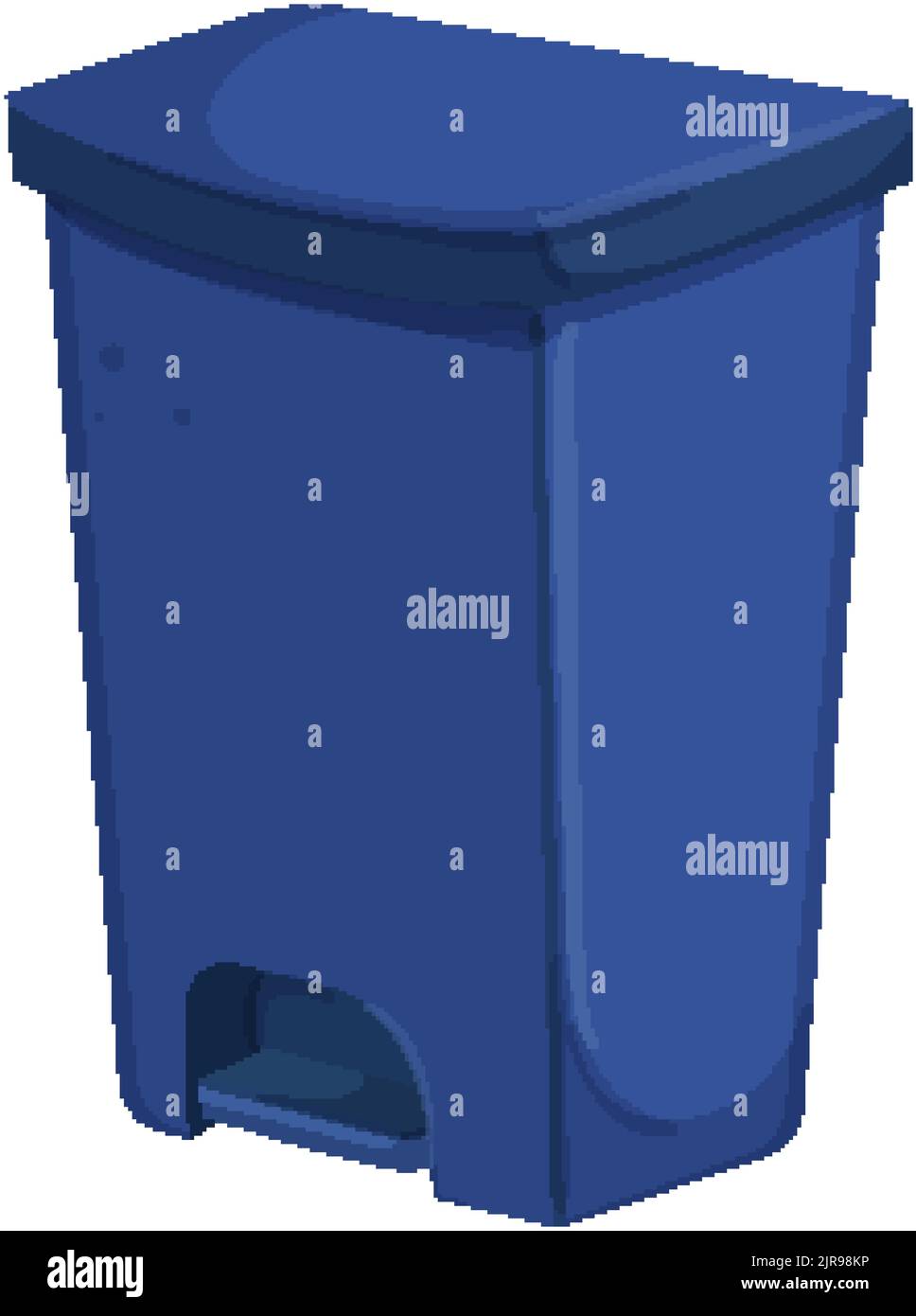 container trash bin garbage cartoon vector illustration Stock Vector ...