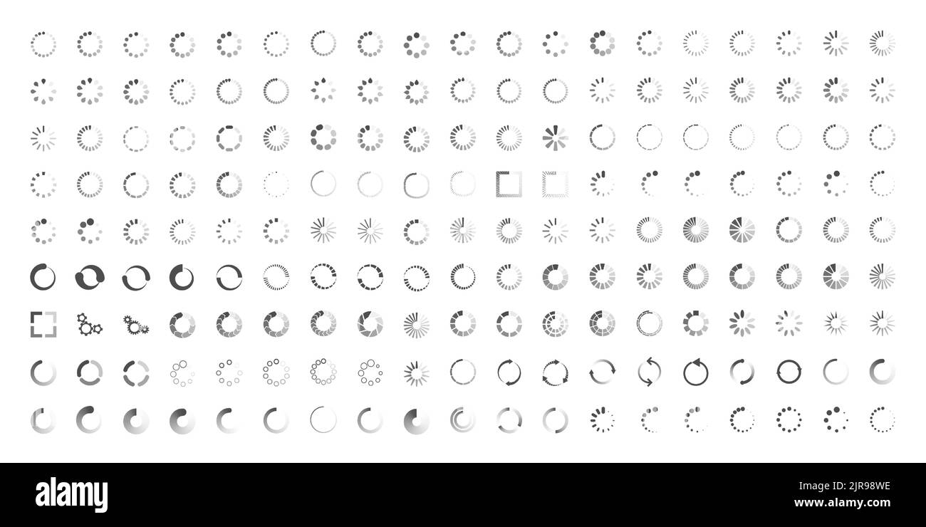 Download signs set. Load icons. Data load Stock Vector Image & Art - Alamy