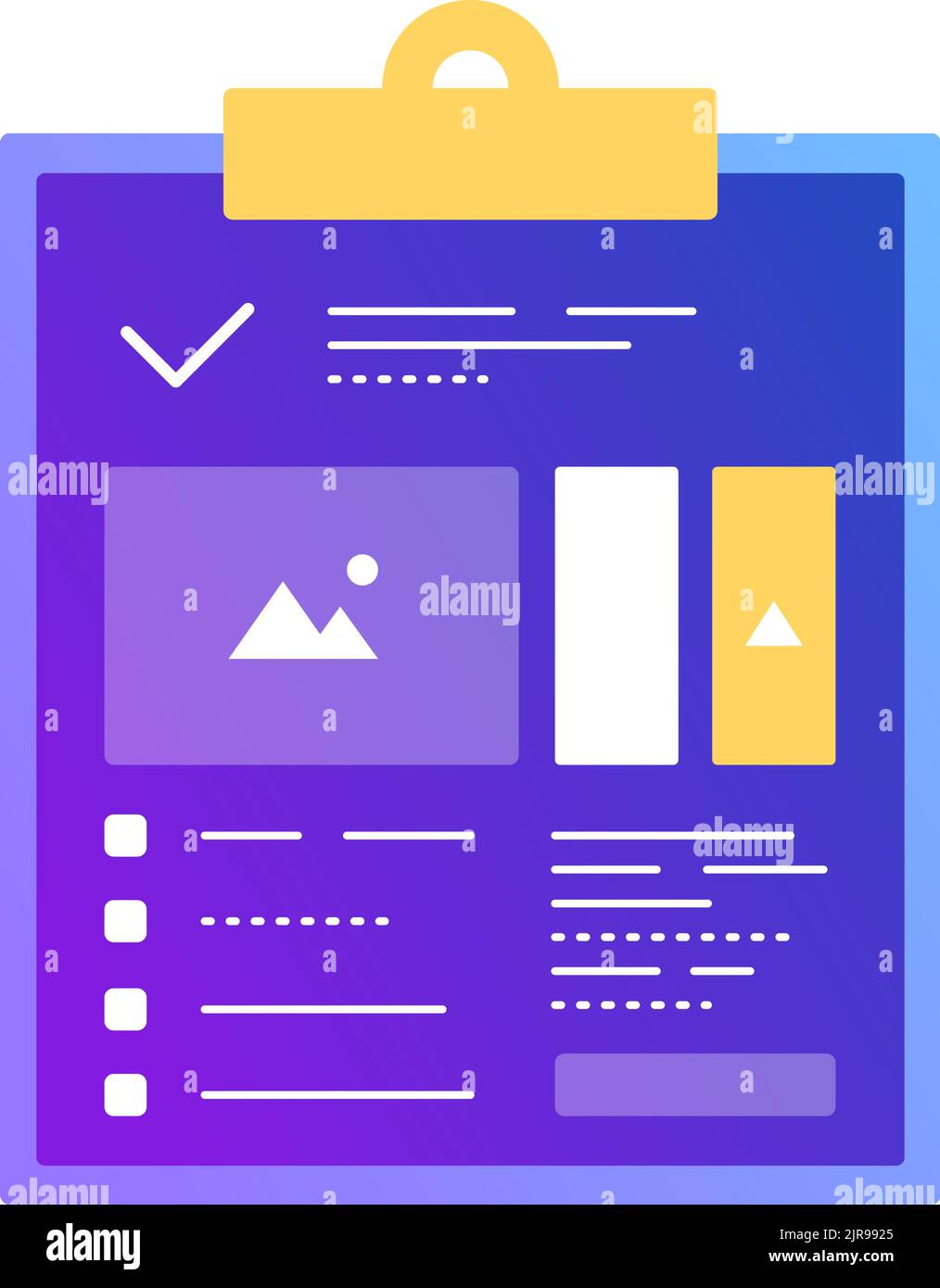 Plan clipboard vector. Plan check list icon. Paper document with task ...