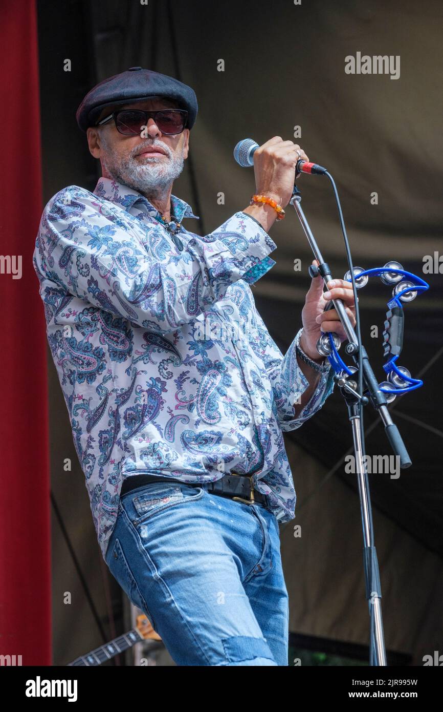 Garry Christian of the Christians performing at Weyfest Festival ...