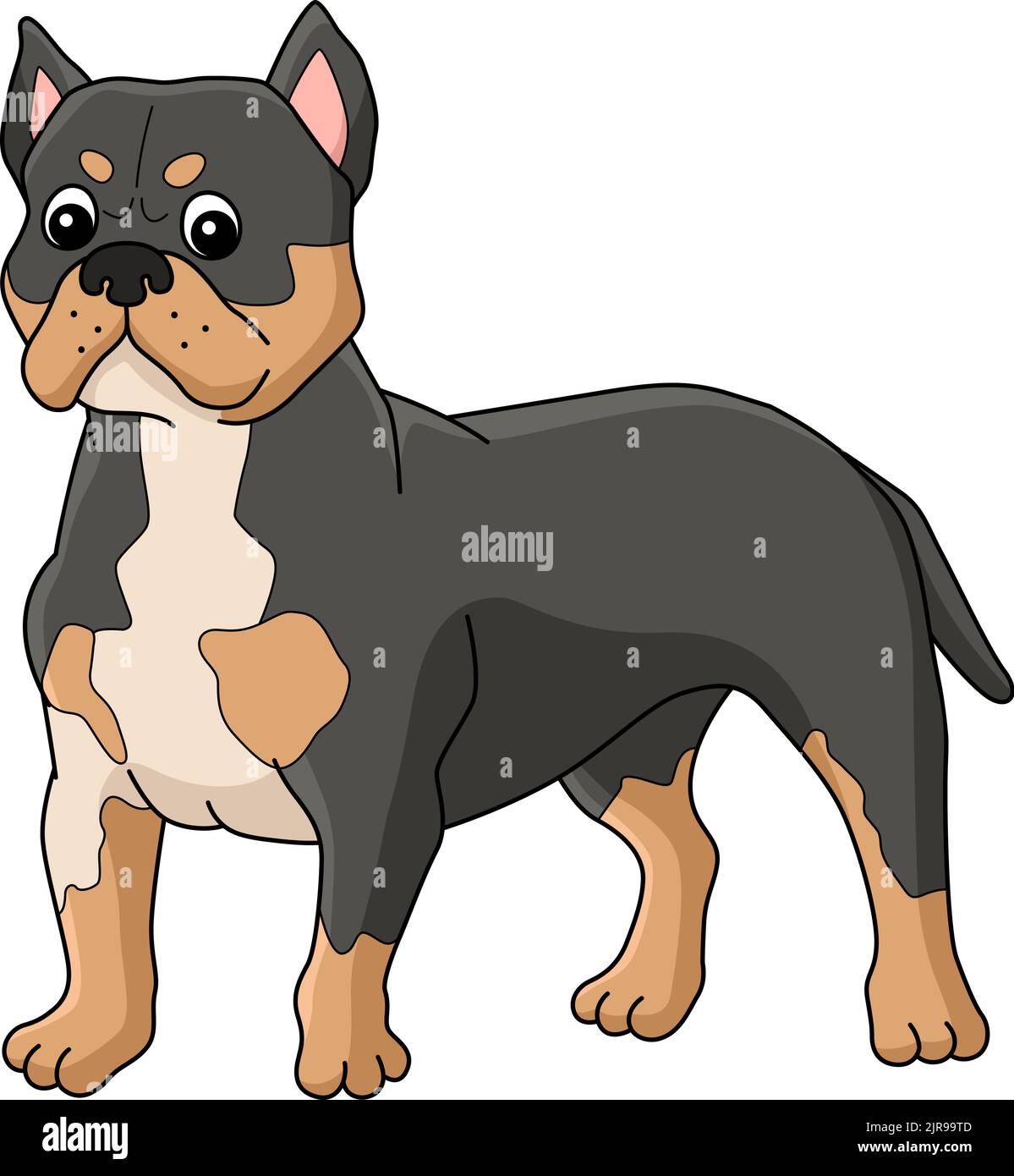 American Bully Dog Cartoon Colored Clipart Stock Vector Image & Art - Alamy