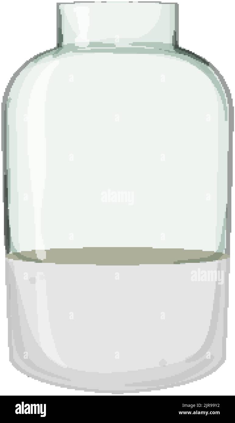 pottery vase flower ceramic cartoon vector illustration Stock Vector ...