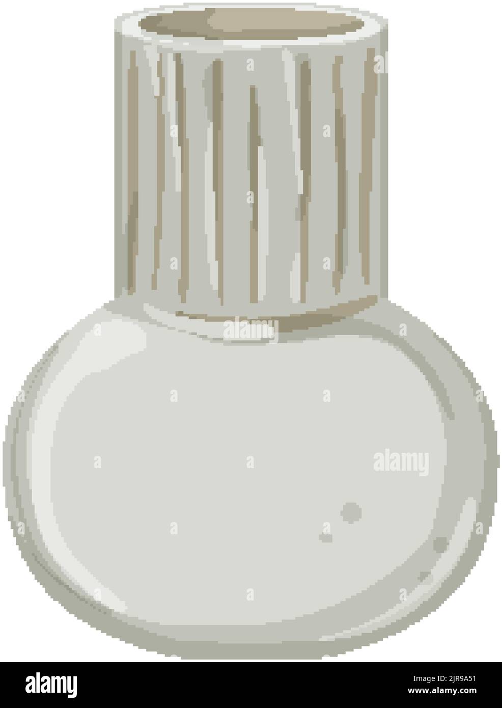 white vase flower ceramic cartoon vector illustration Stock Vector ...