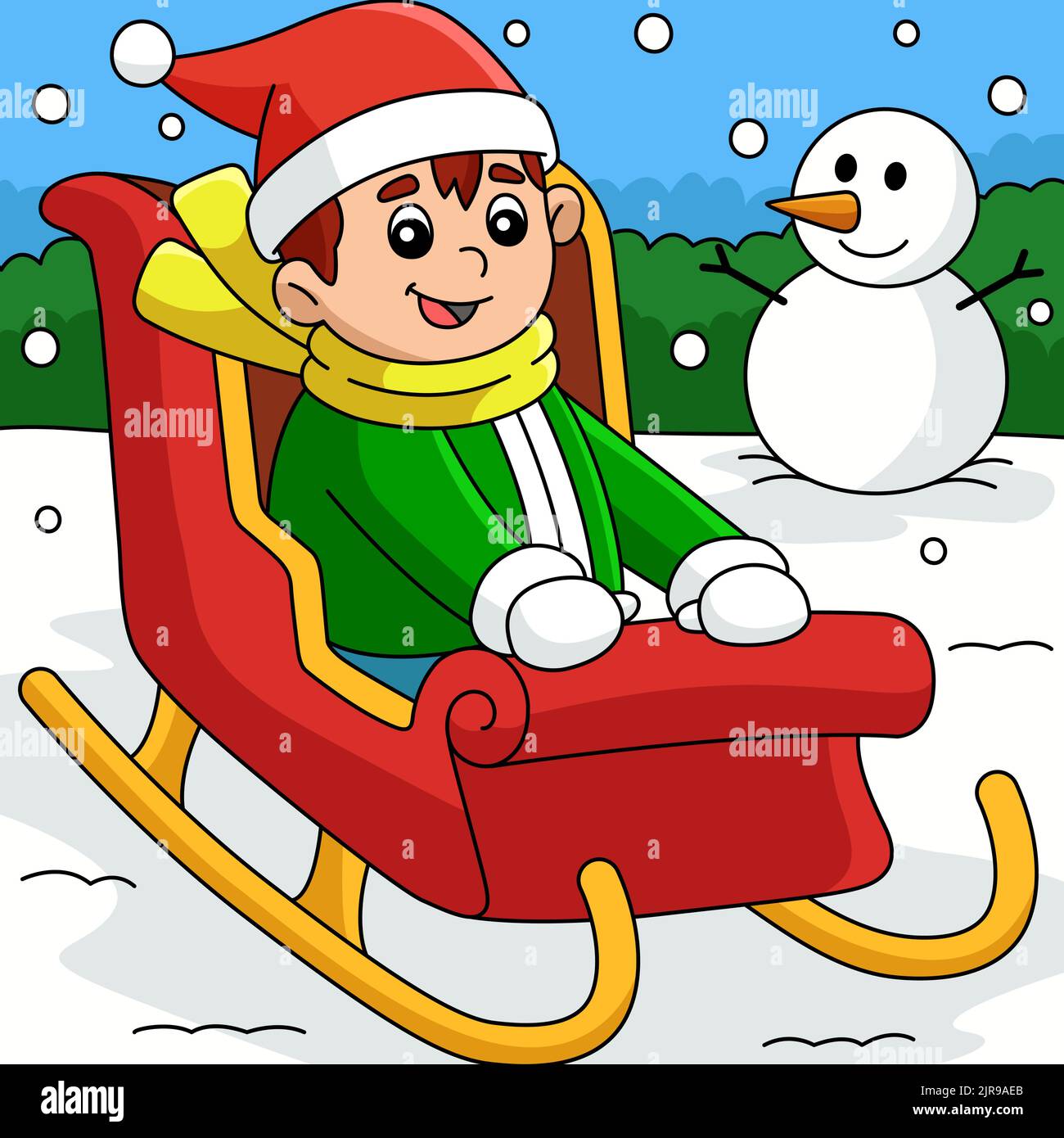 Sleigh Ride Cartoon